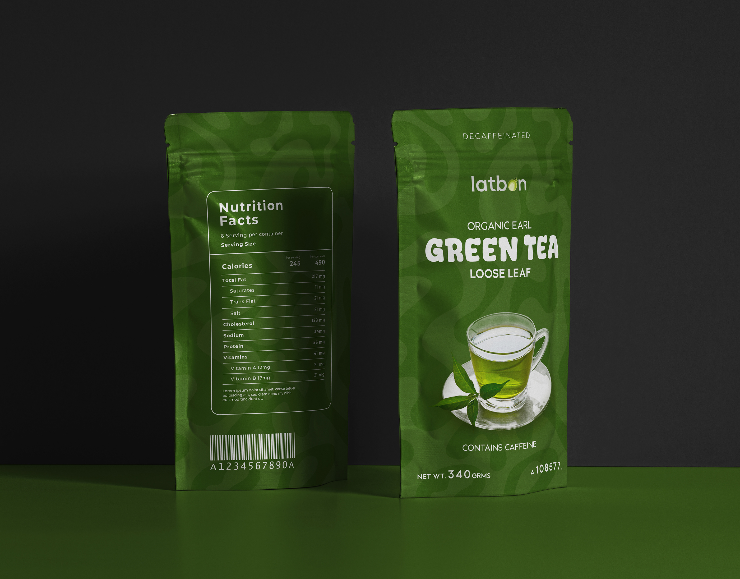 Green Tea Packaging Design | Visumind Creative by Visumind Creative on ...