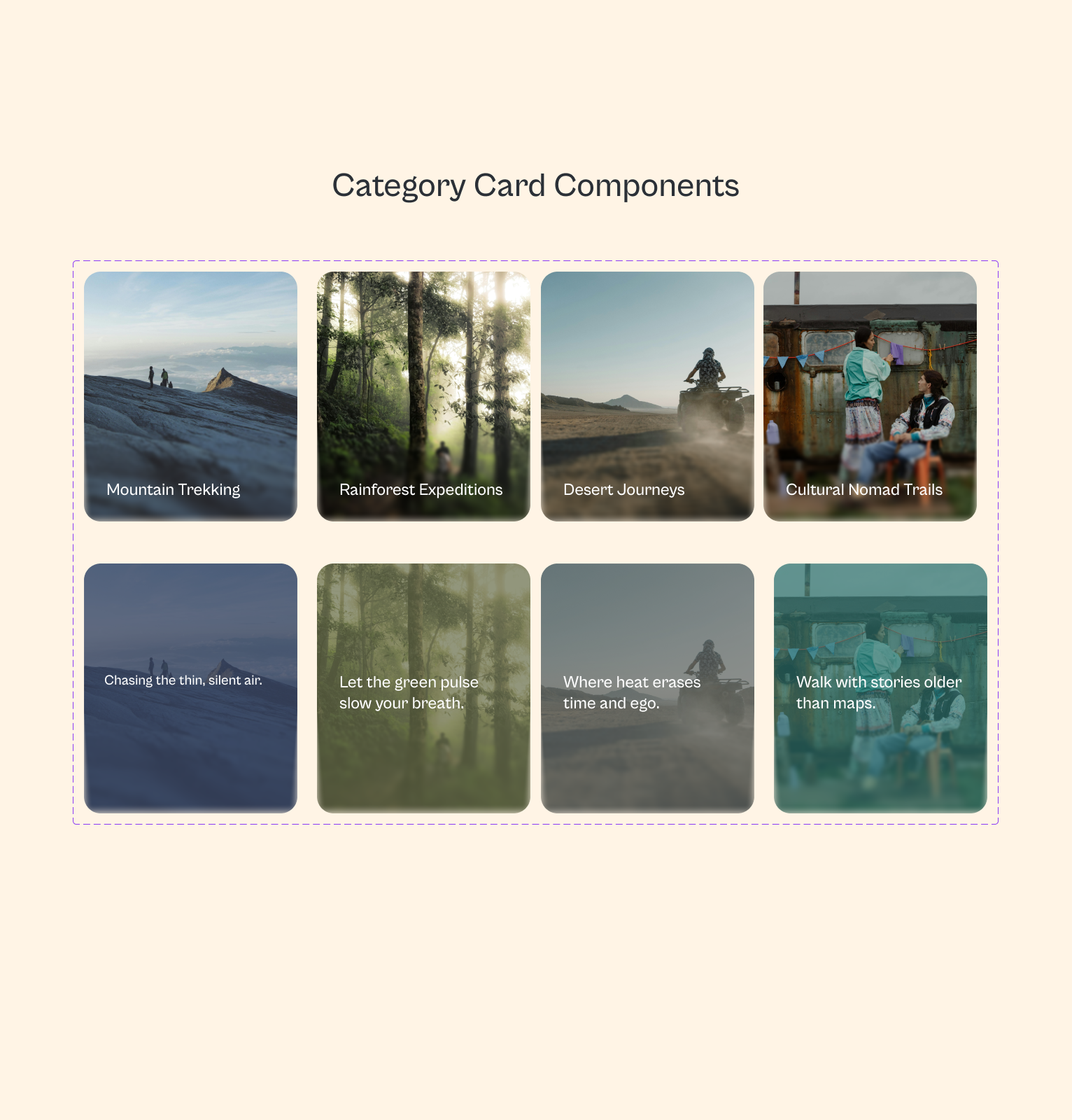 Adventure Expedition Website Hero Section by Mona Norouzi on Dribbble