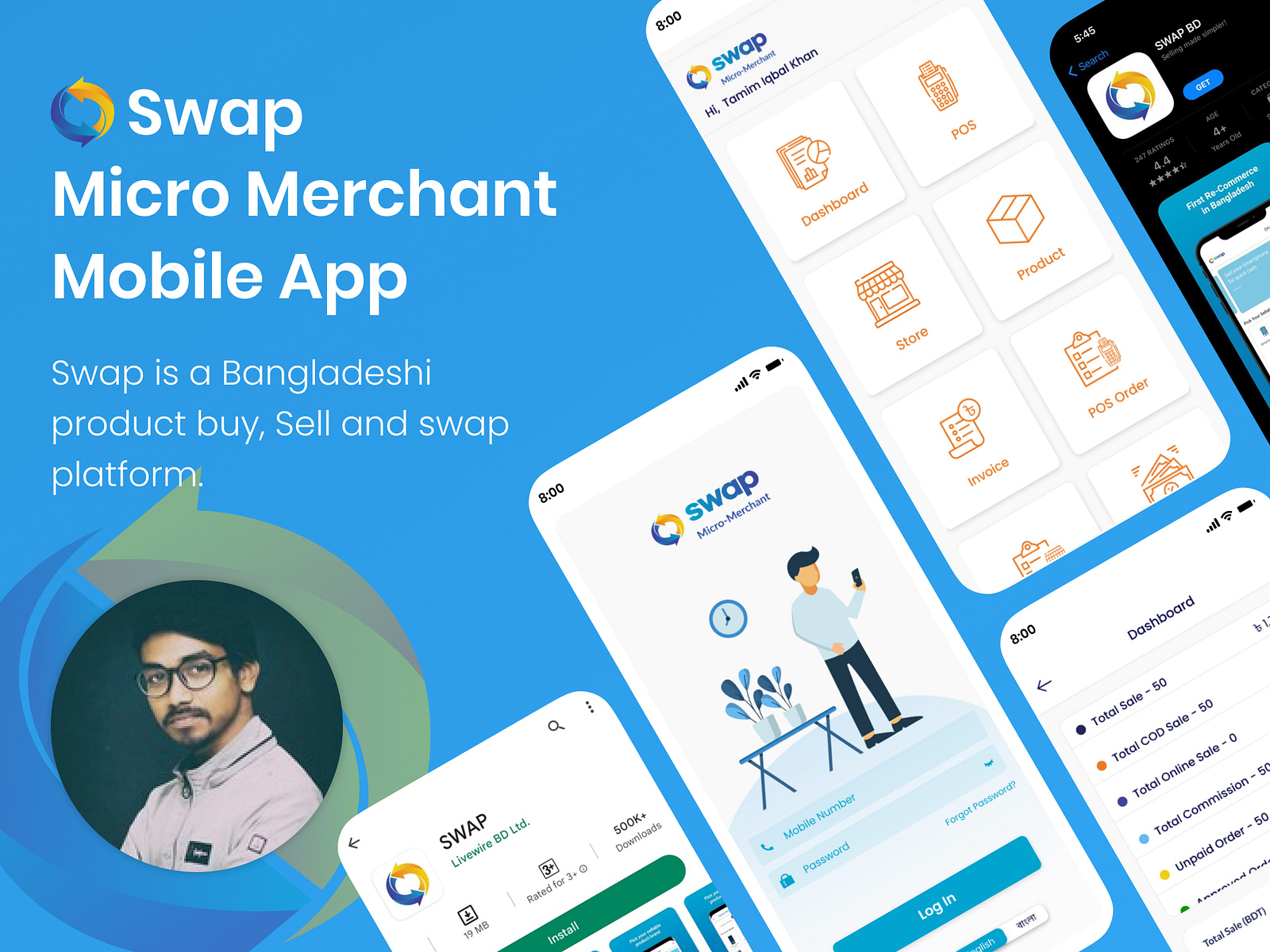Swap Micro Merchant App by Syed Riad Hossain Akash on Dribbble