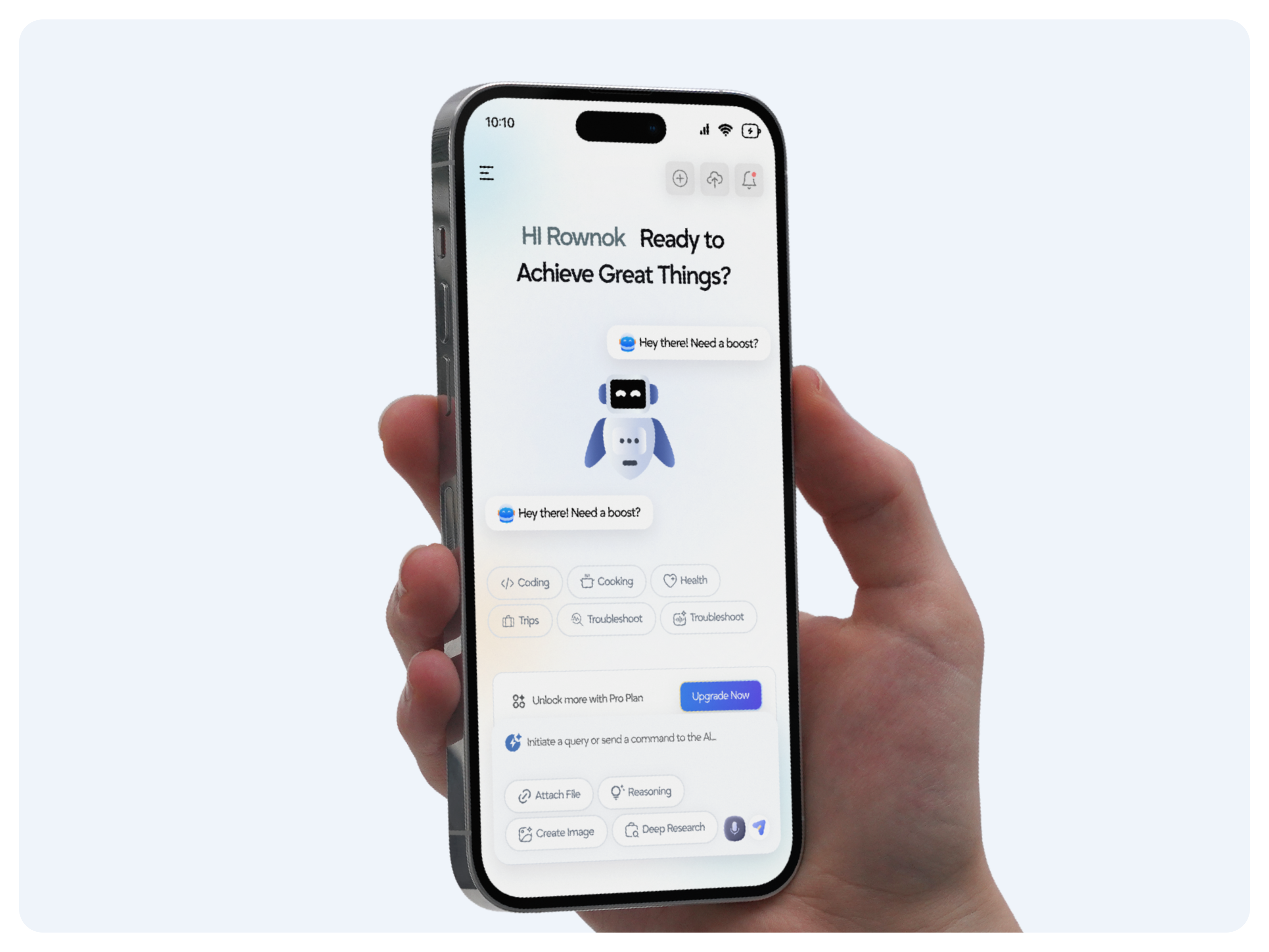 Smart AI Assistant – Modern Mobile Chatbot UI/UX Design by Mehbubur ...
