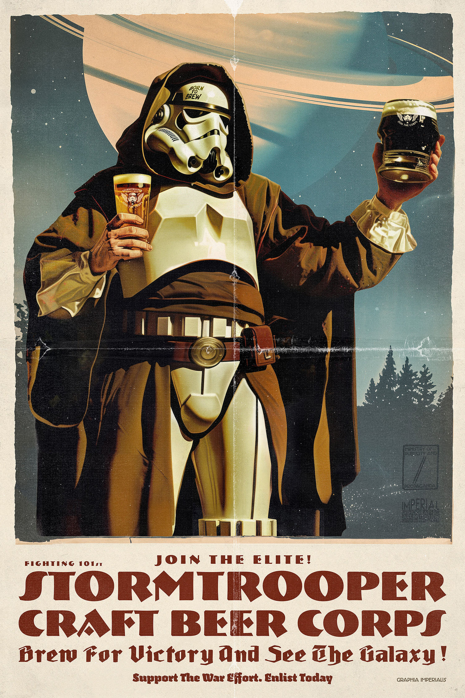 Vintage Promotional Posters for Original Stormtrooper Beer by Ben ...
