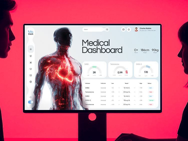 BioTrack® - Healthcare Dashboard Design by Fedor Makatera for Fulcrum ...