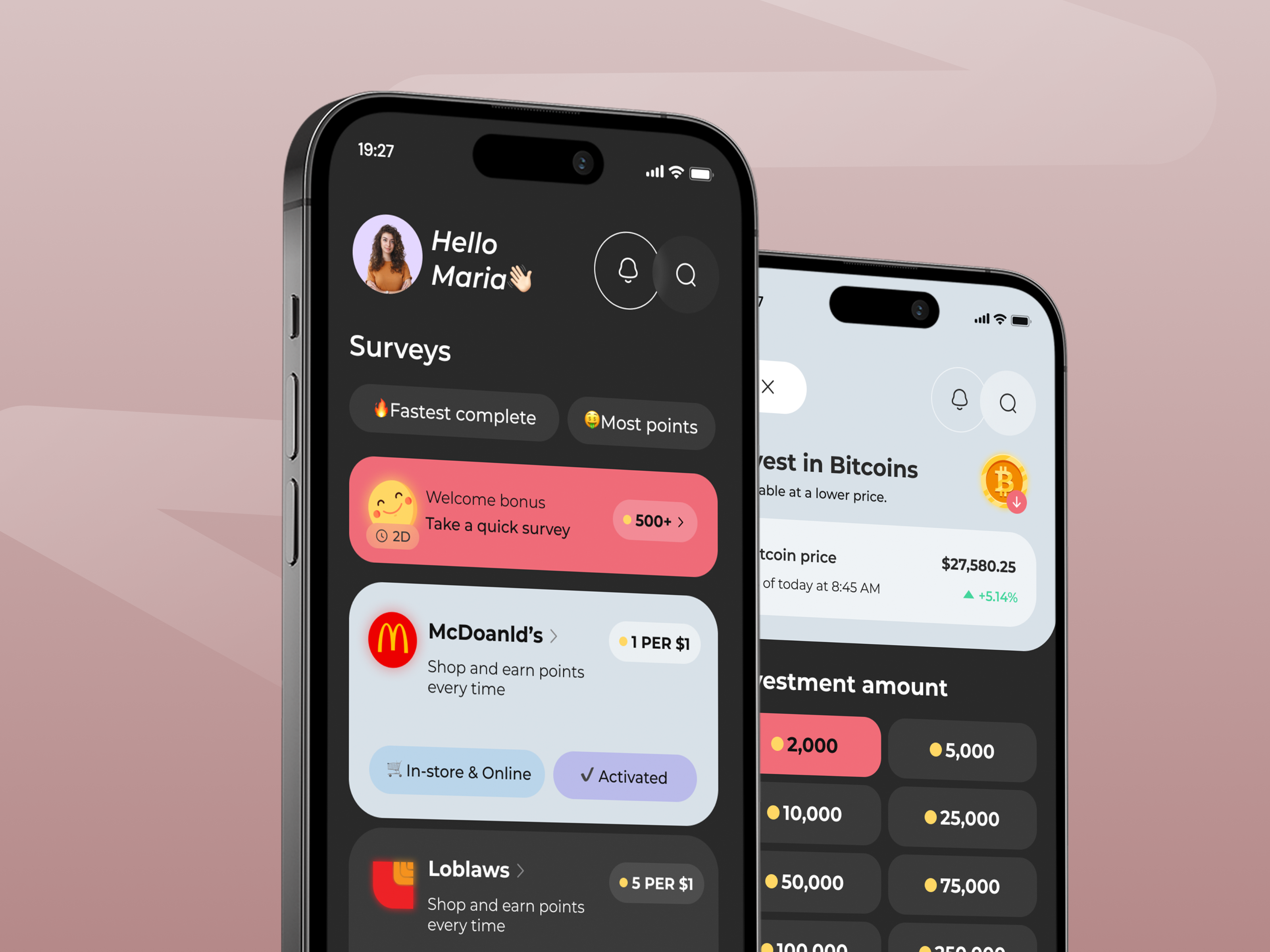 crypto currency mobile ui design by Roohi Koohi on Dribbble