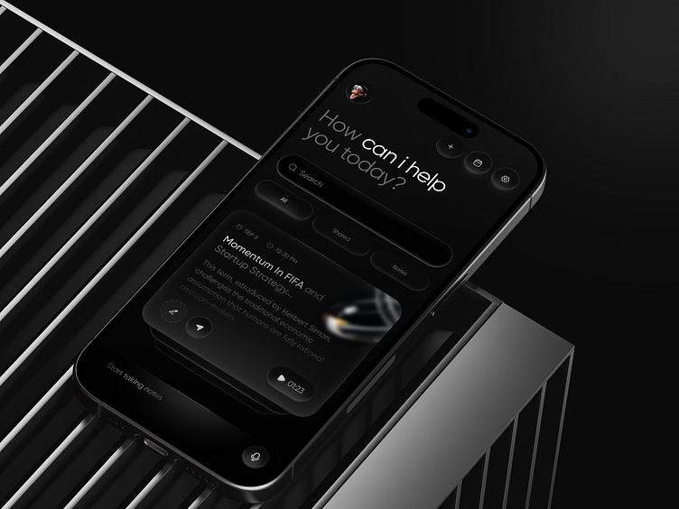 AI Companion mobile app SneakPeak by Mufidul for Omotive on Dribbble