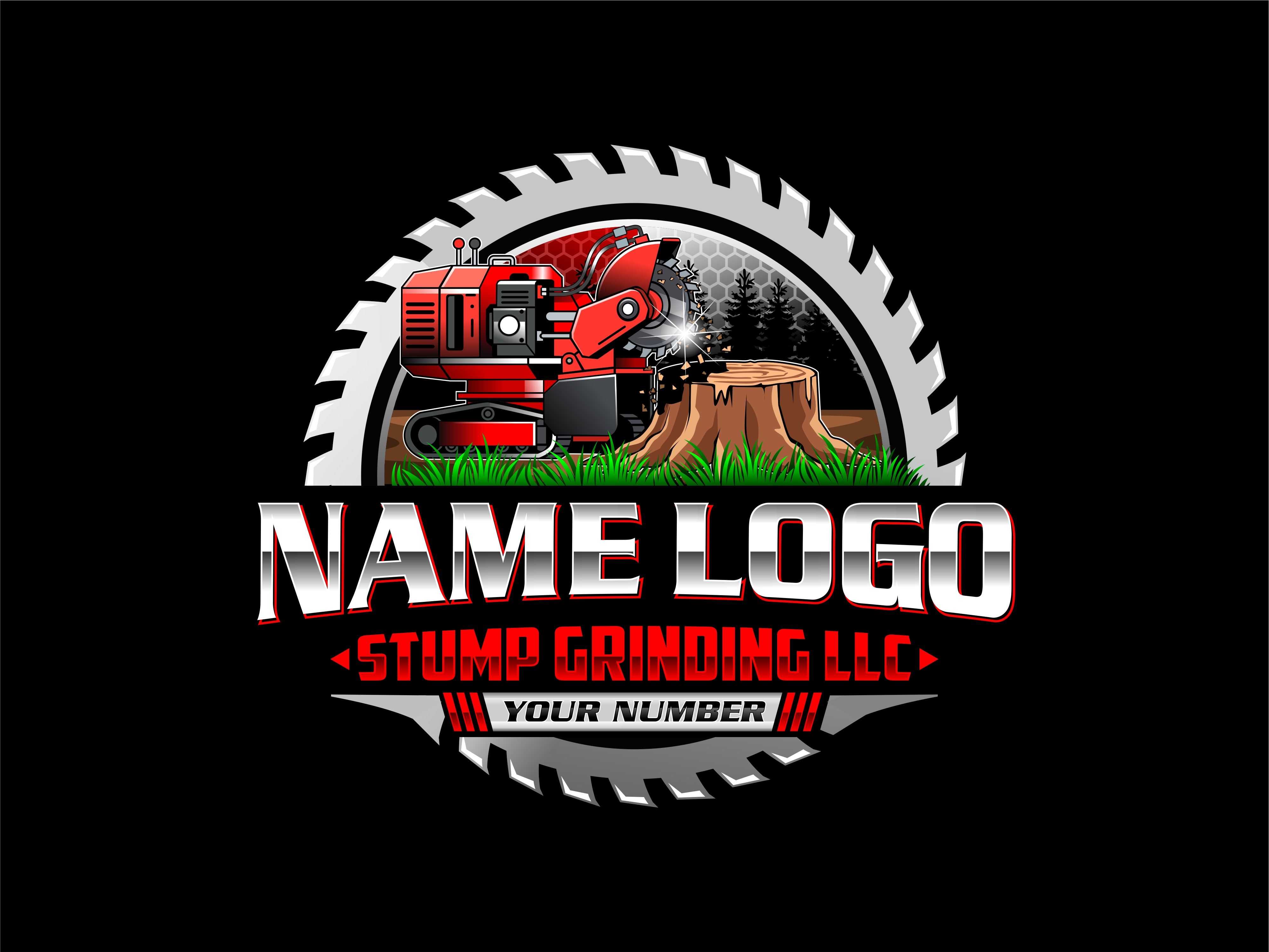 Stump Grinding and Removal Logo Design by HENGKY YULIO on Dribbble