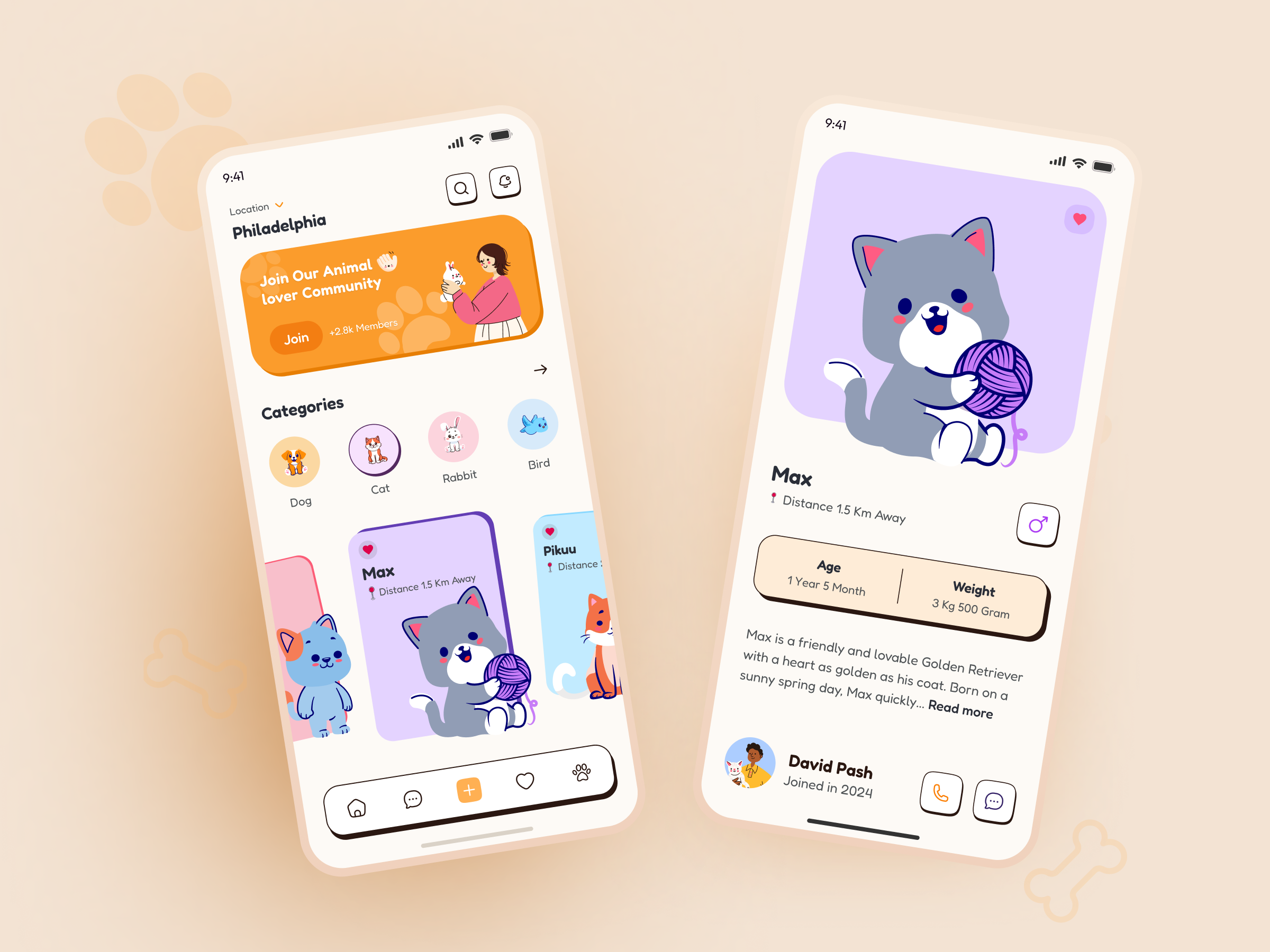 Pet Adoption Mobile App by Atiqur Rahaman on Dribbble