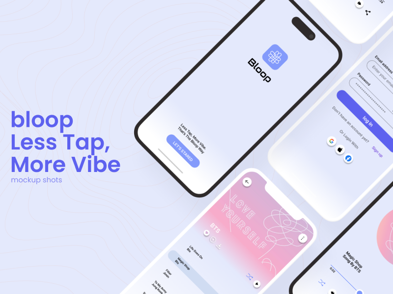 Bloop — Minimal Music App Concept by Abitha Elamparuthi on Dribbble