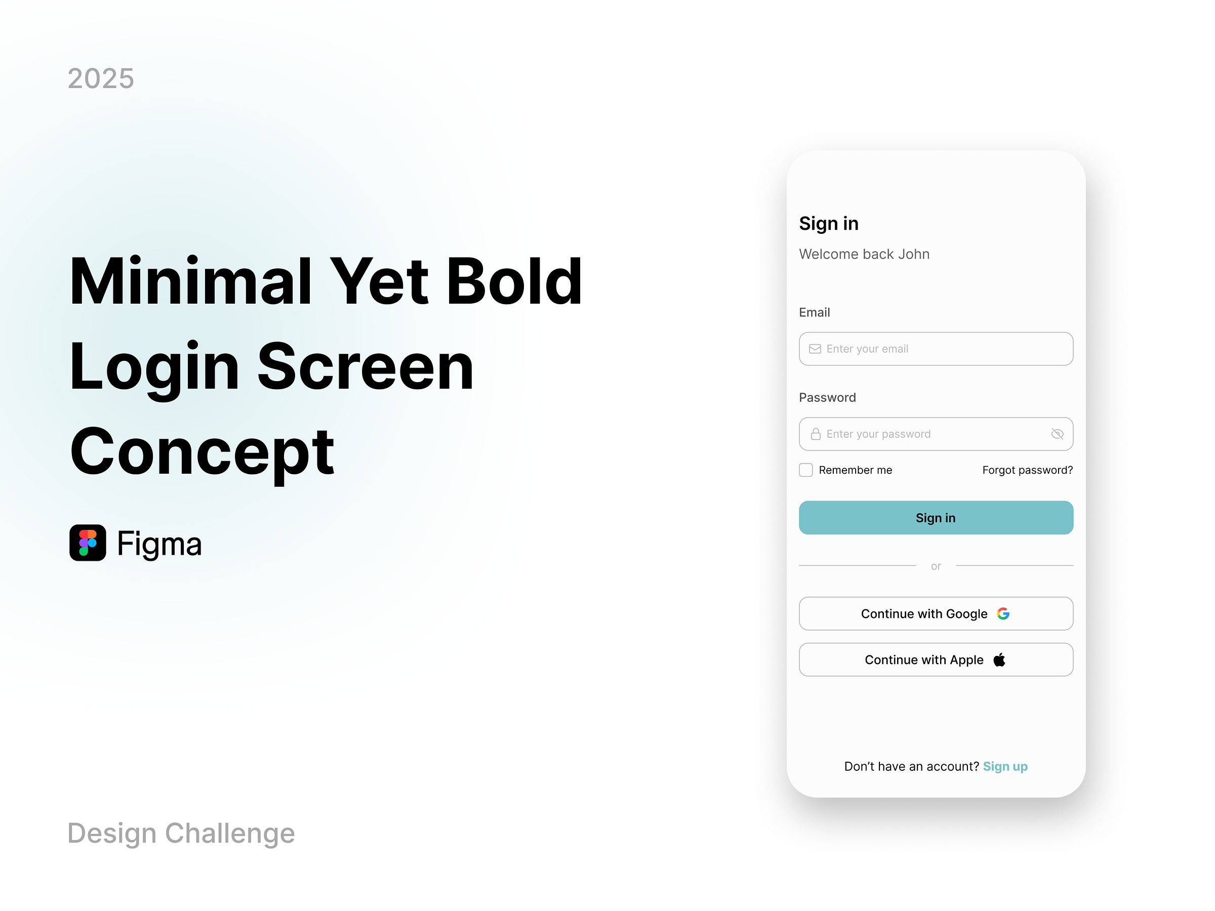 Login Screen Concept by Santhip Kumar G on Dribbble