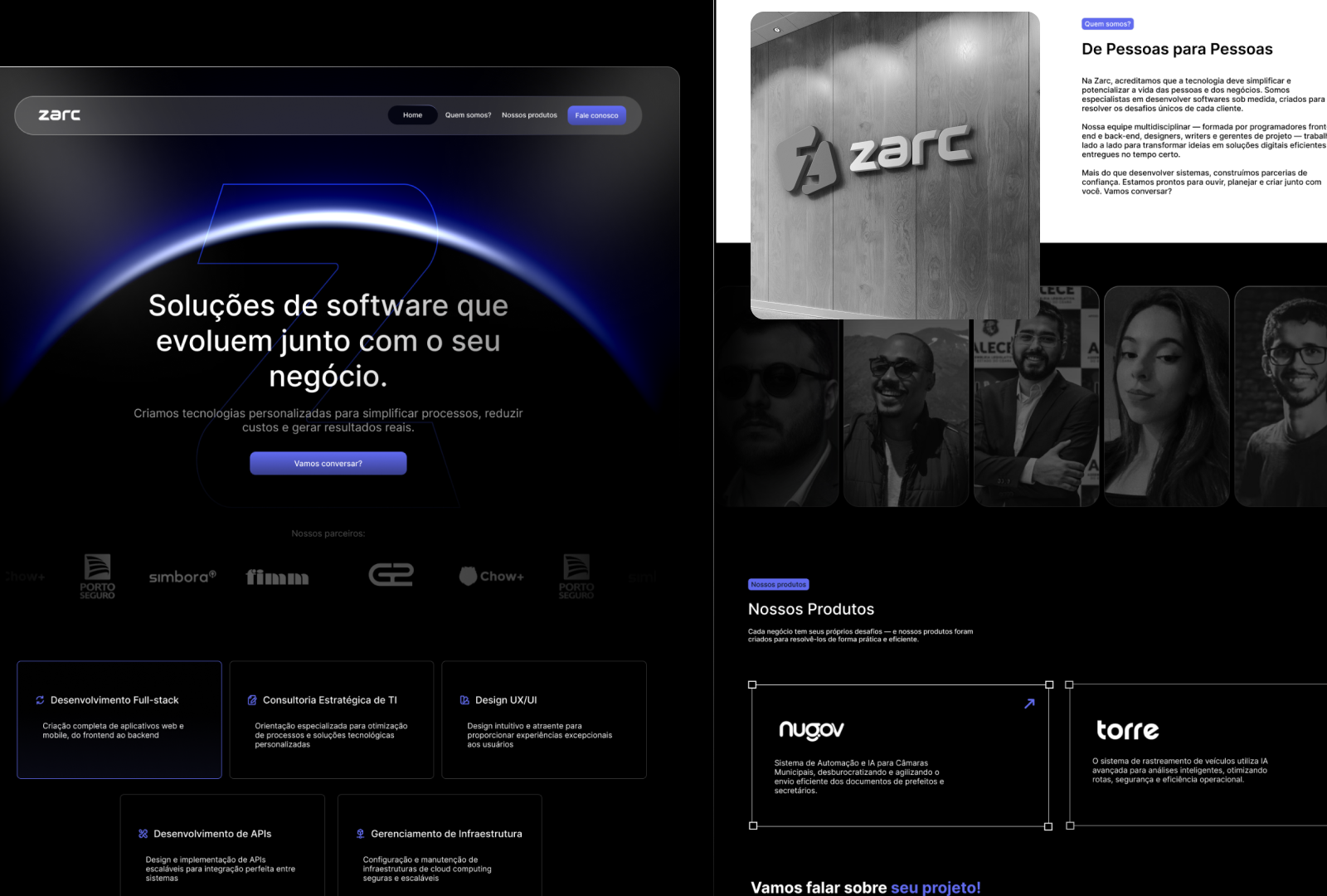 Redesign Zarc landing by Jomar Serpa on Dribbble