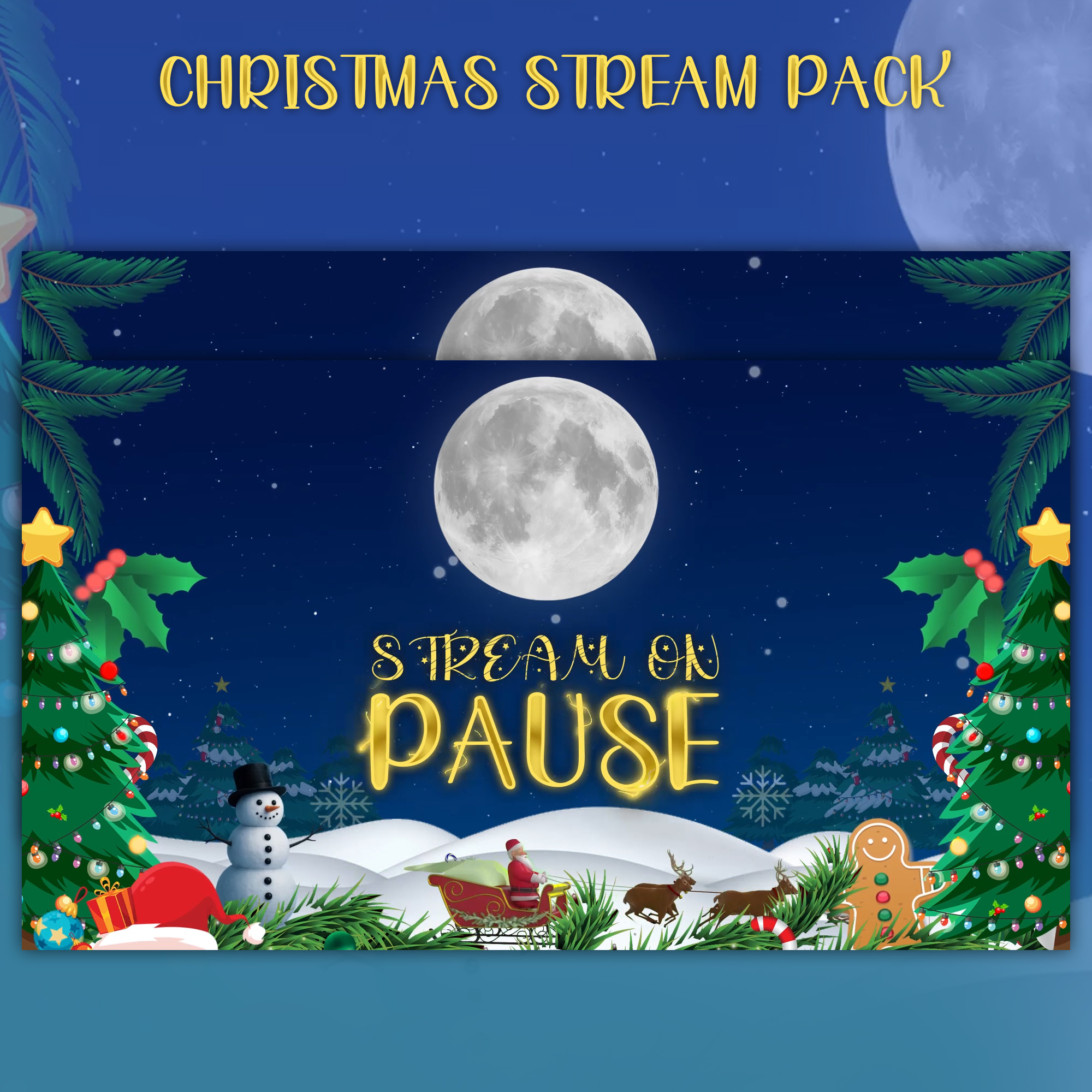 Christmas Stream Overlay I Twitch Overlay by VectorKingStudio on Dribbble