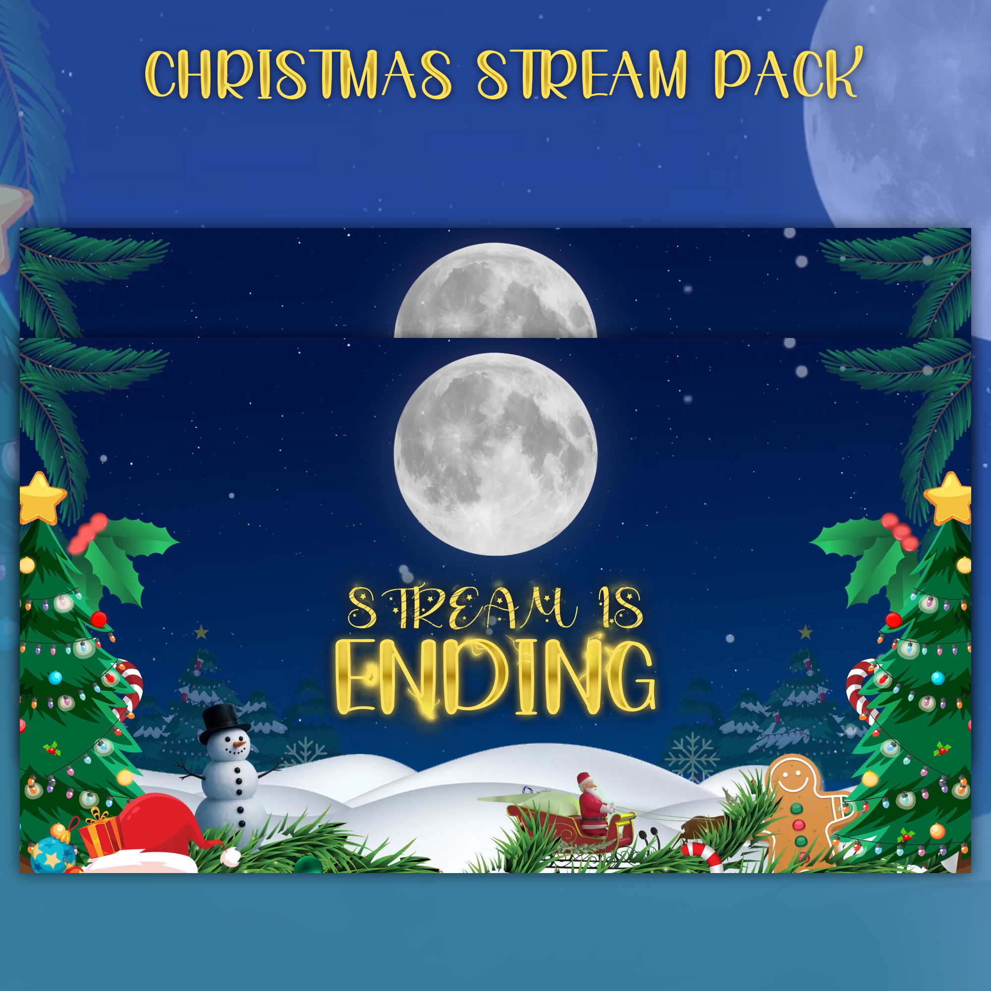 Christmas Animated Stream Package Twitch Overlay,YouTube,Kick by ...