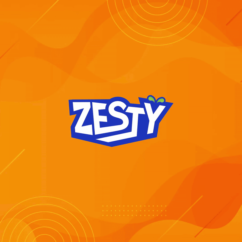 ZESTY: Bold Text-Based Logo for a Juice Brand by Make Patel on Dribbble