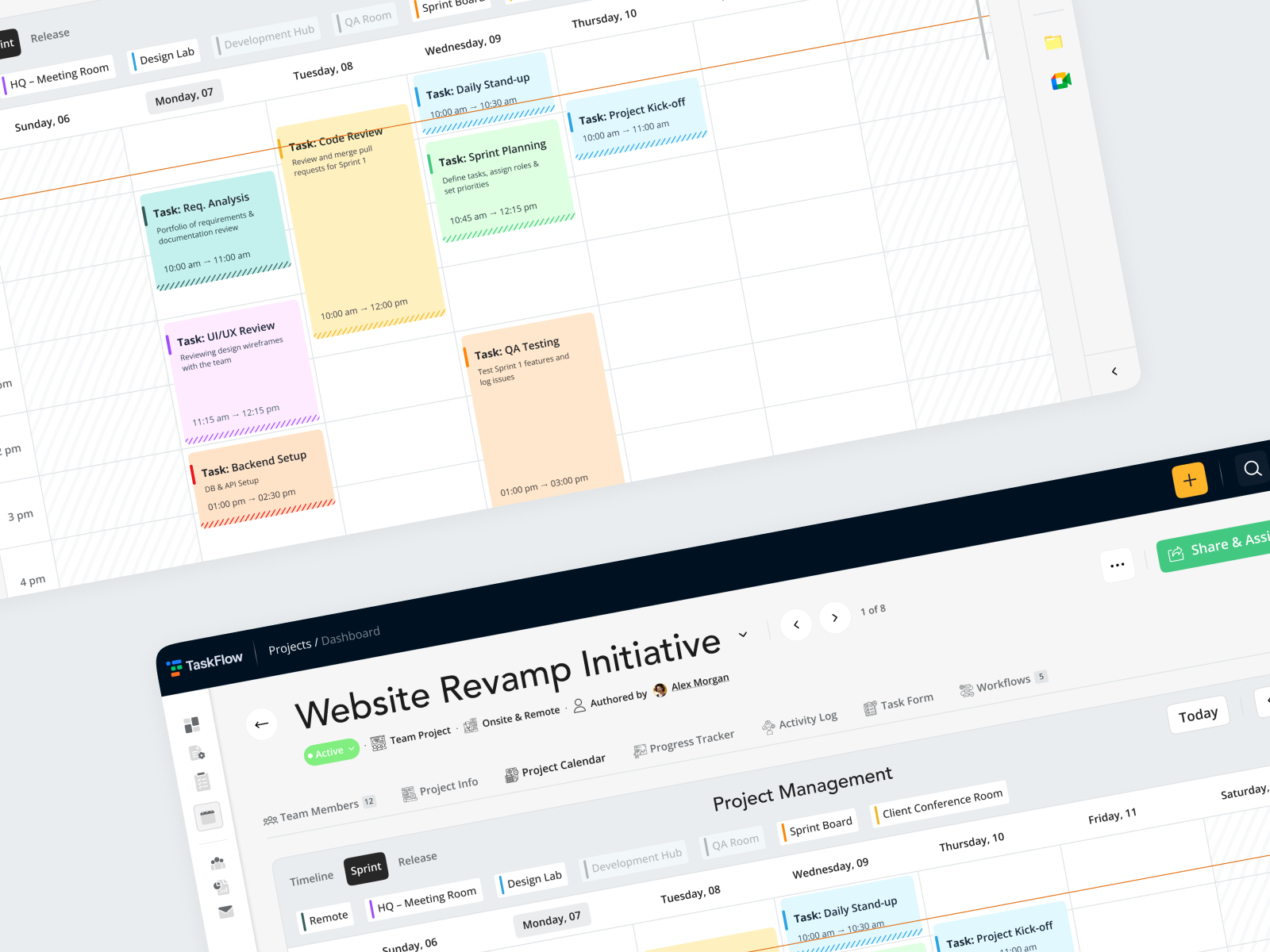TaskFlow – Project Management Dashboard UI by Master Creationz -Global ...