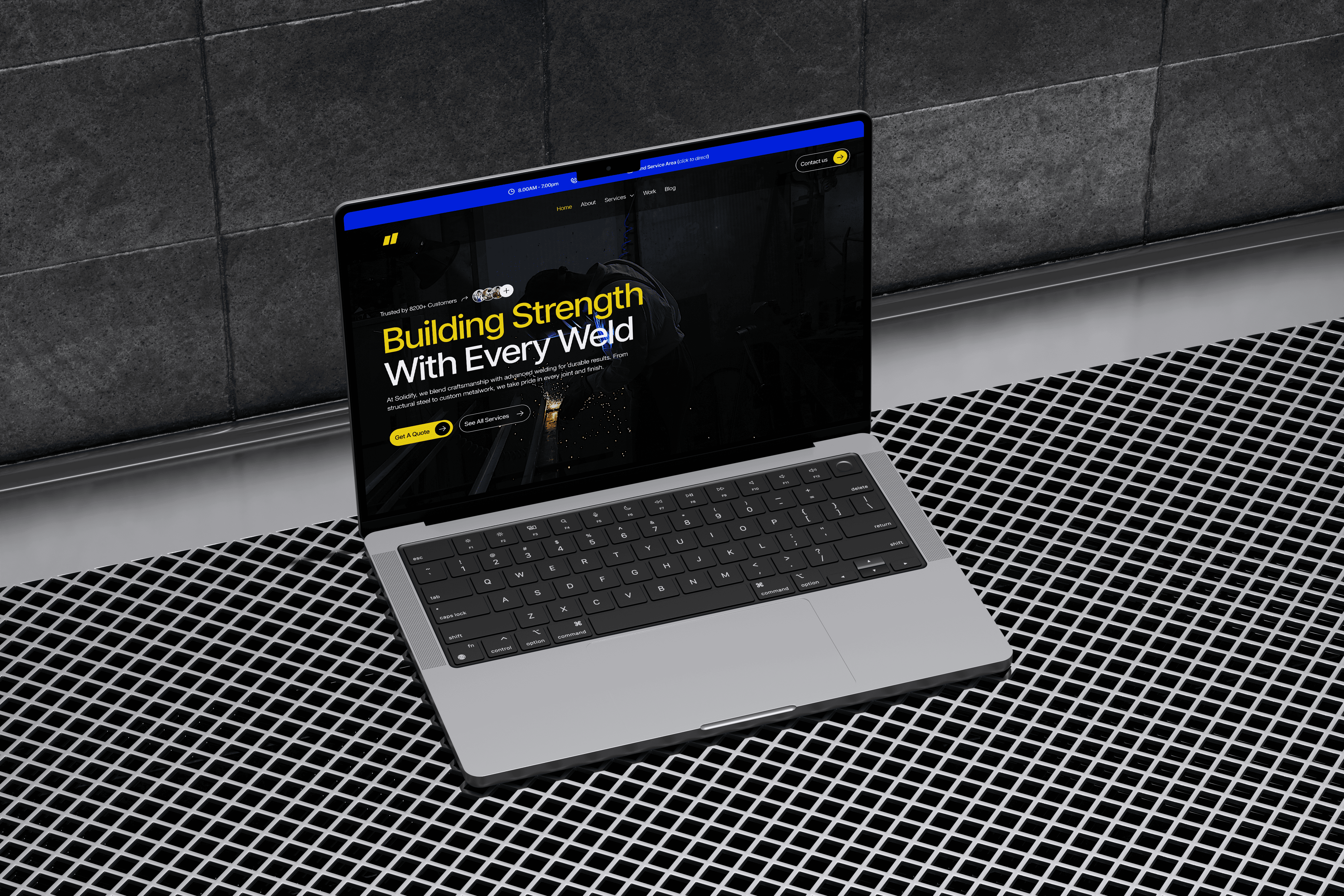 Structon | Welding Services Landing Page by Abdul Saboor on Dribbble