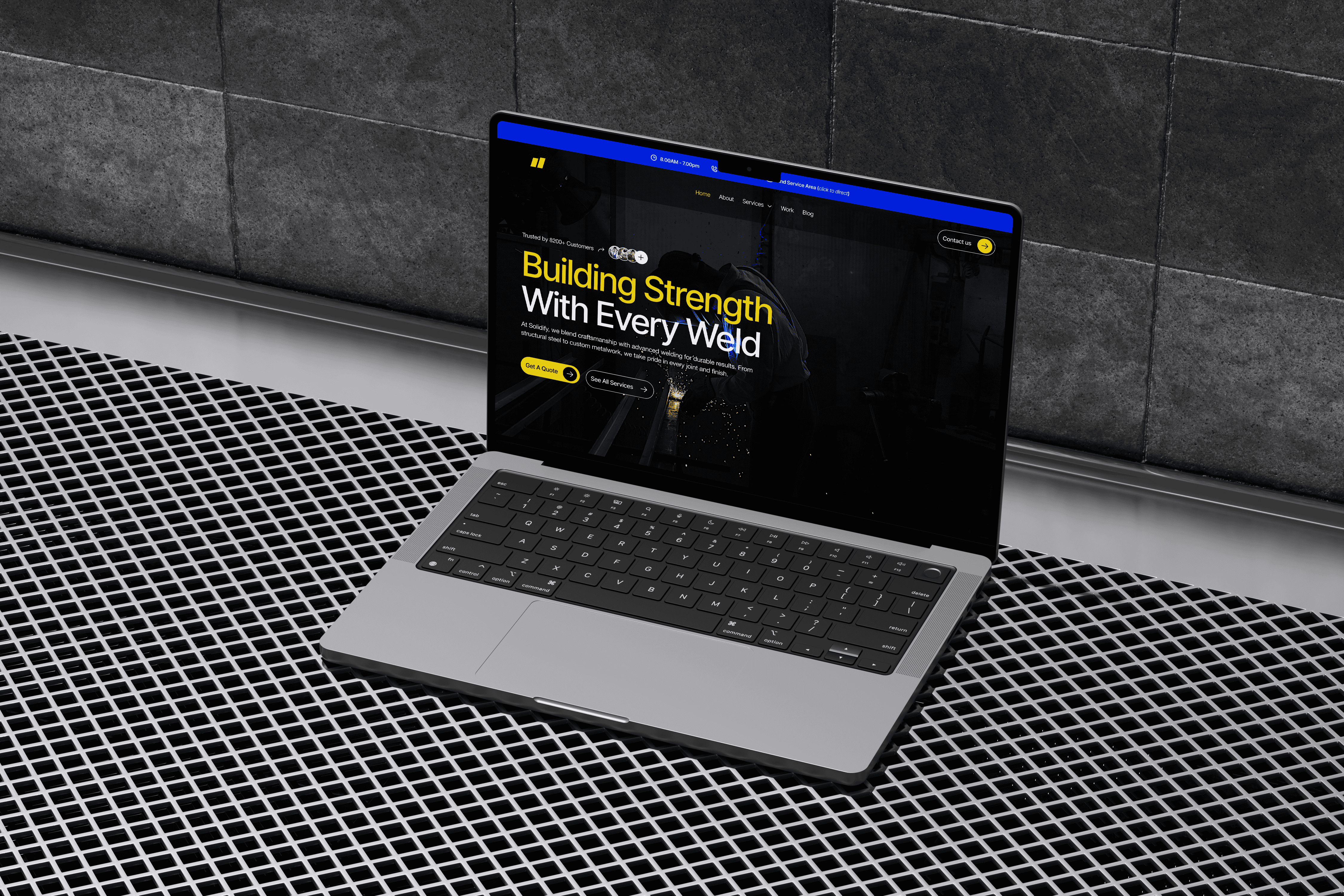 Structon | Welding Services Landing Page by Abdul Saboor on Dribbble