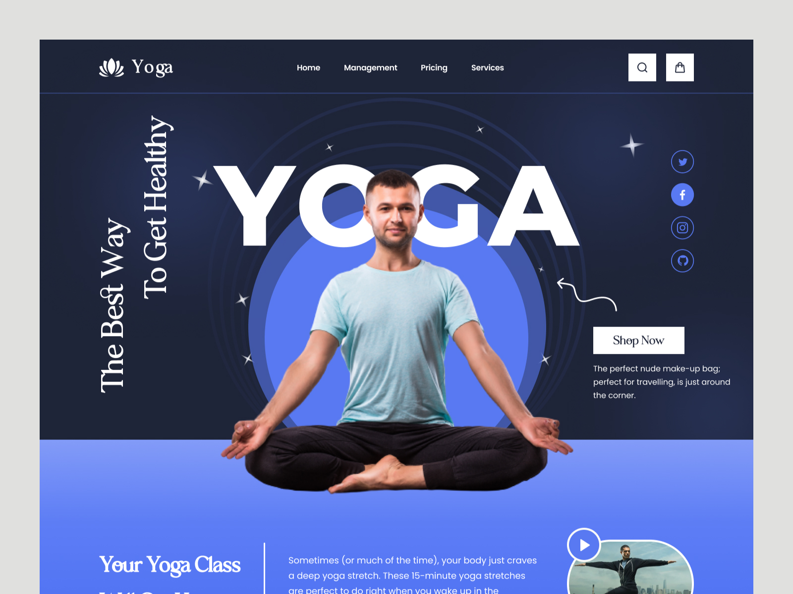 Yoga - Landing Page Design by FalconThought for FalconThought - UX/UI ...