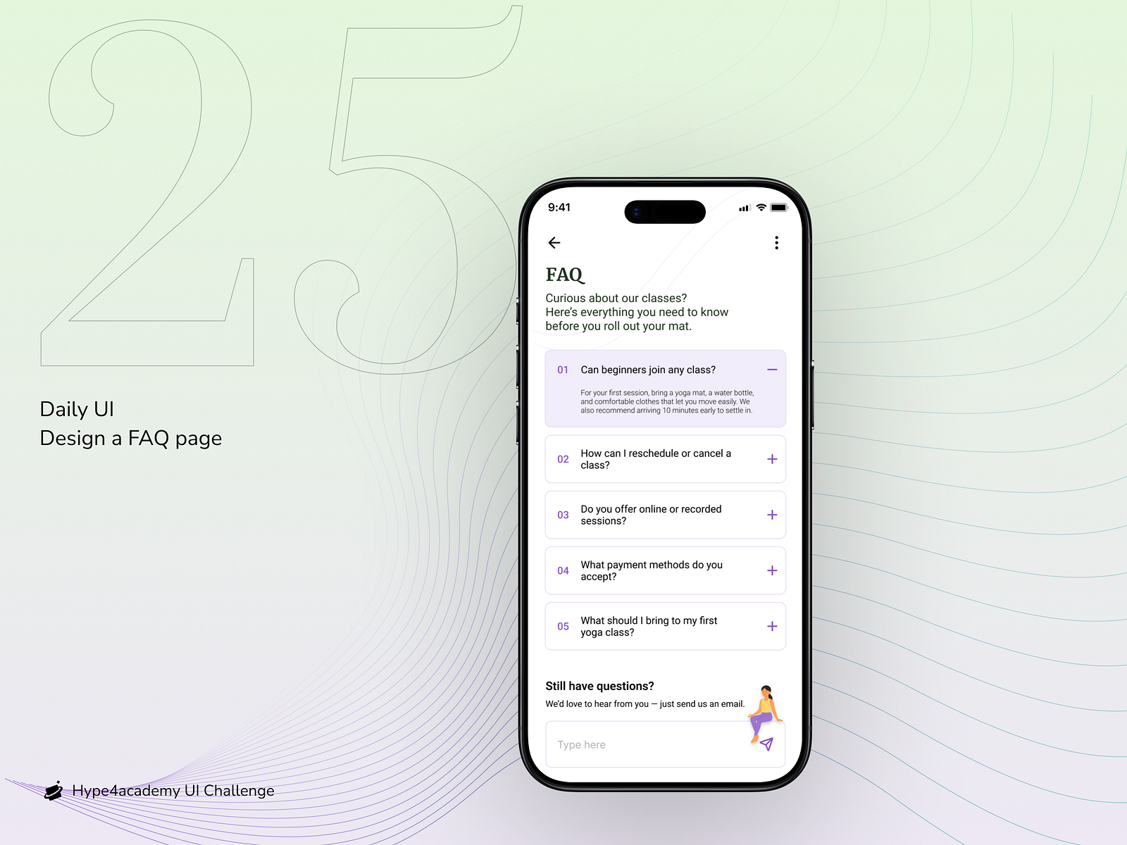 Daily UI Challenge #25 - FAQ Page by Yara Alkadi on Dribbble