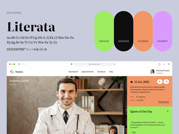 Telemedicine Patient Web UI/UX Design by Ronas IT | UI/UX Team on Dribbble