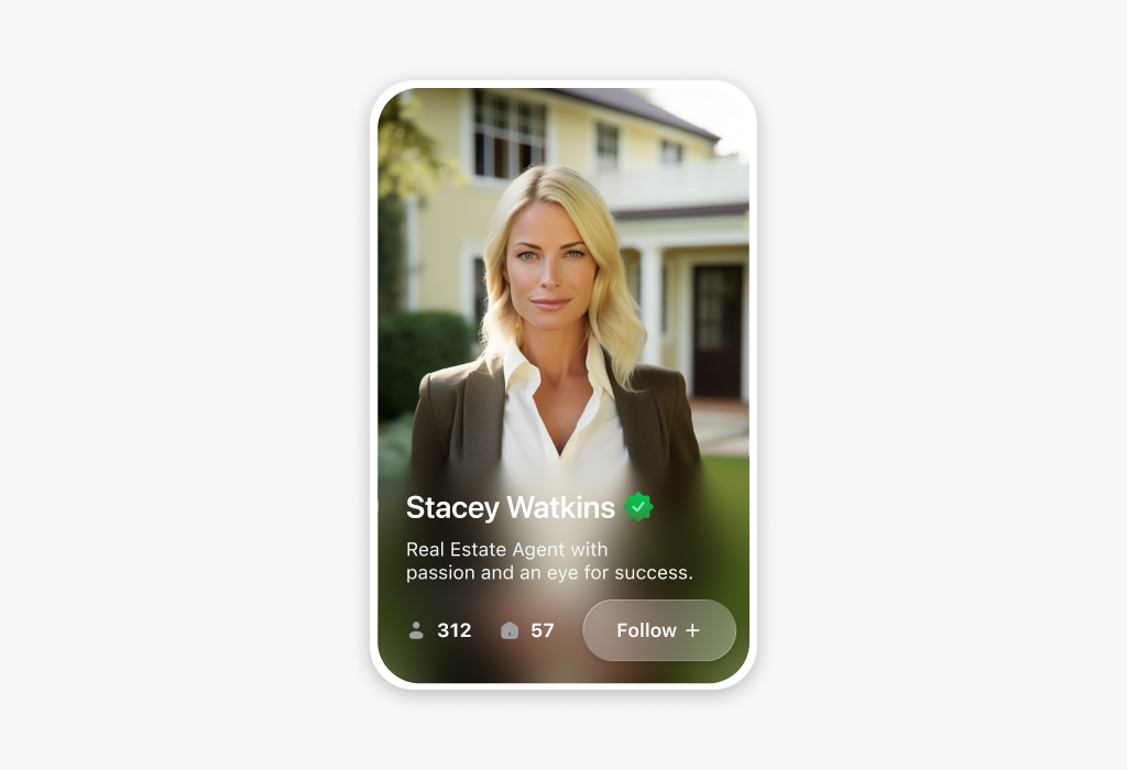 Real Estate Agent Profile UI Card Design by Jhan Domingo on Dribbble