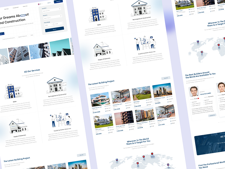Real Estate Website UI Design by fatemeh khoramdel on Dribbble