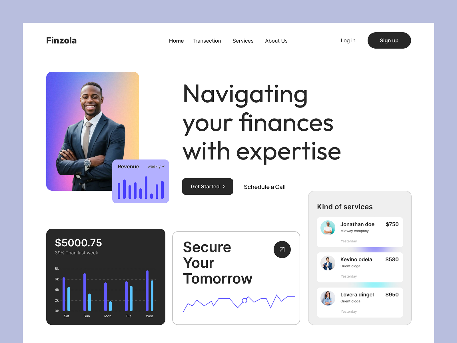 Fintech or banking web application ui design by Sazidur Rahman on Dribbble