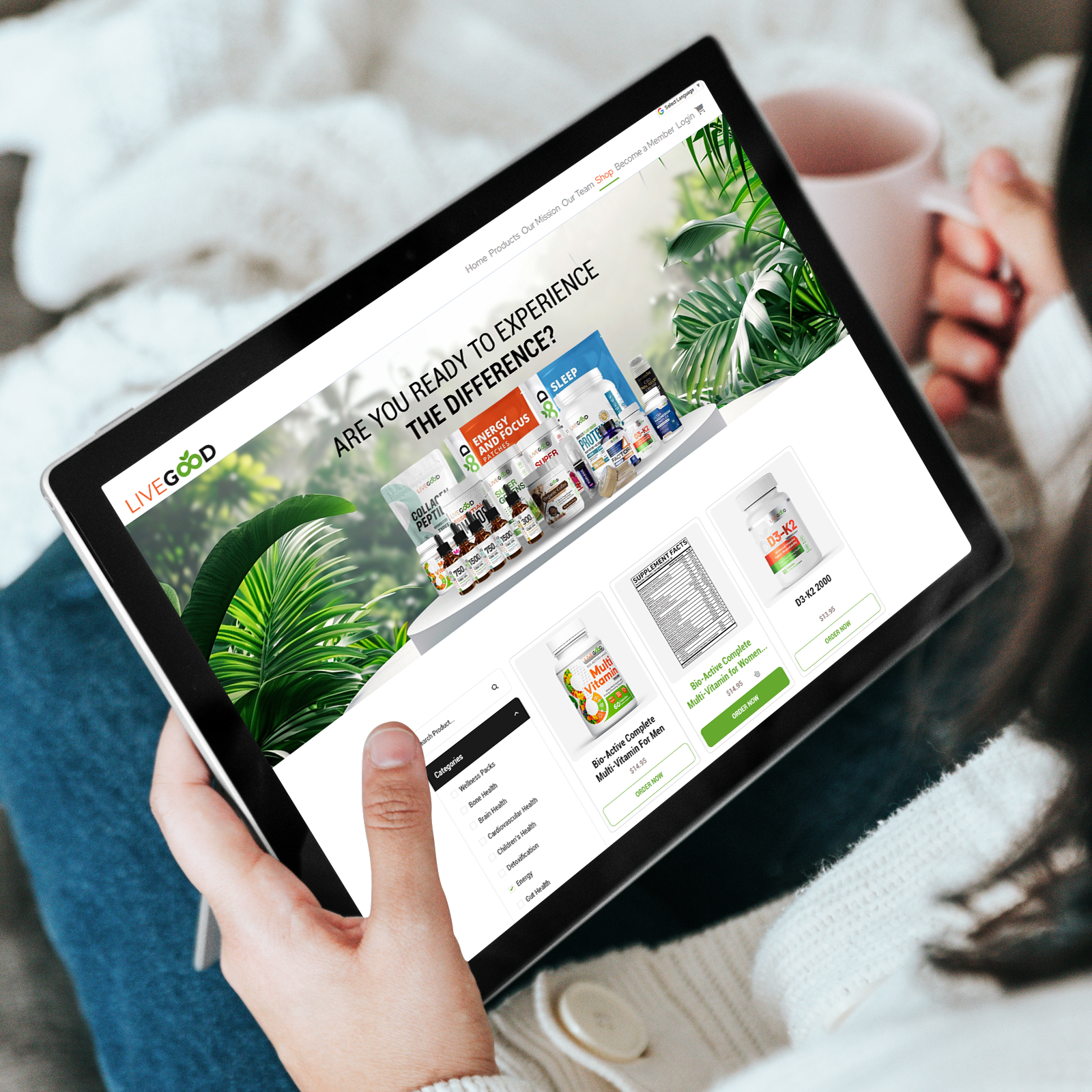 Fitness Supplements Website Design. by fox_webtech on Dribbble