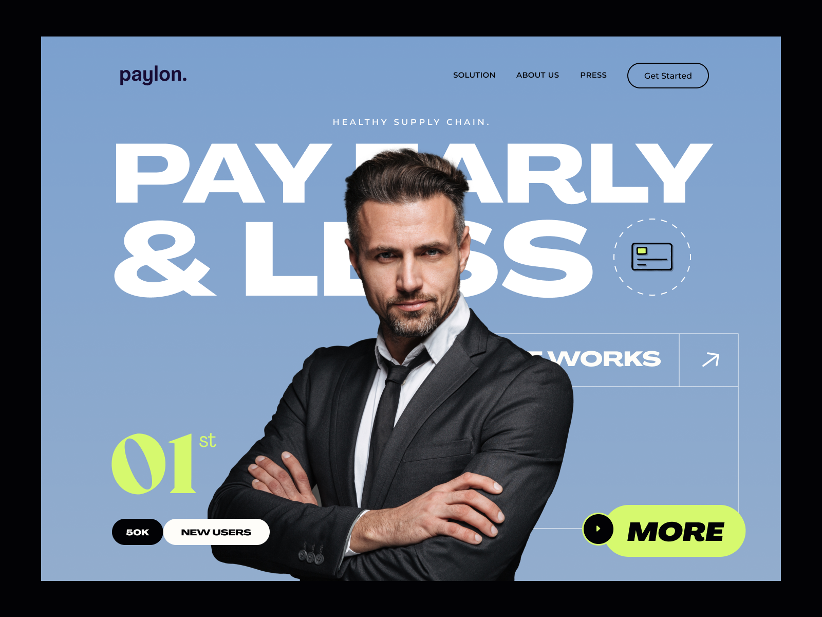 Paylon - Payment Service Landing Page by Syafrini Nabilla 𐙚 ˚ for ...