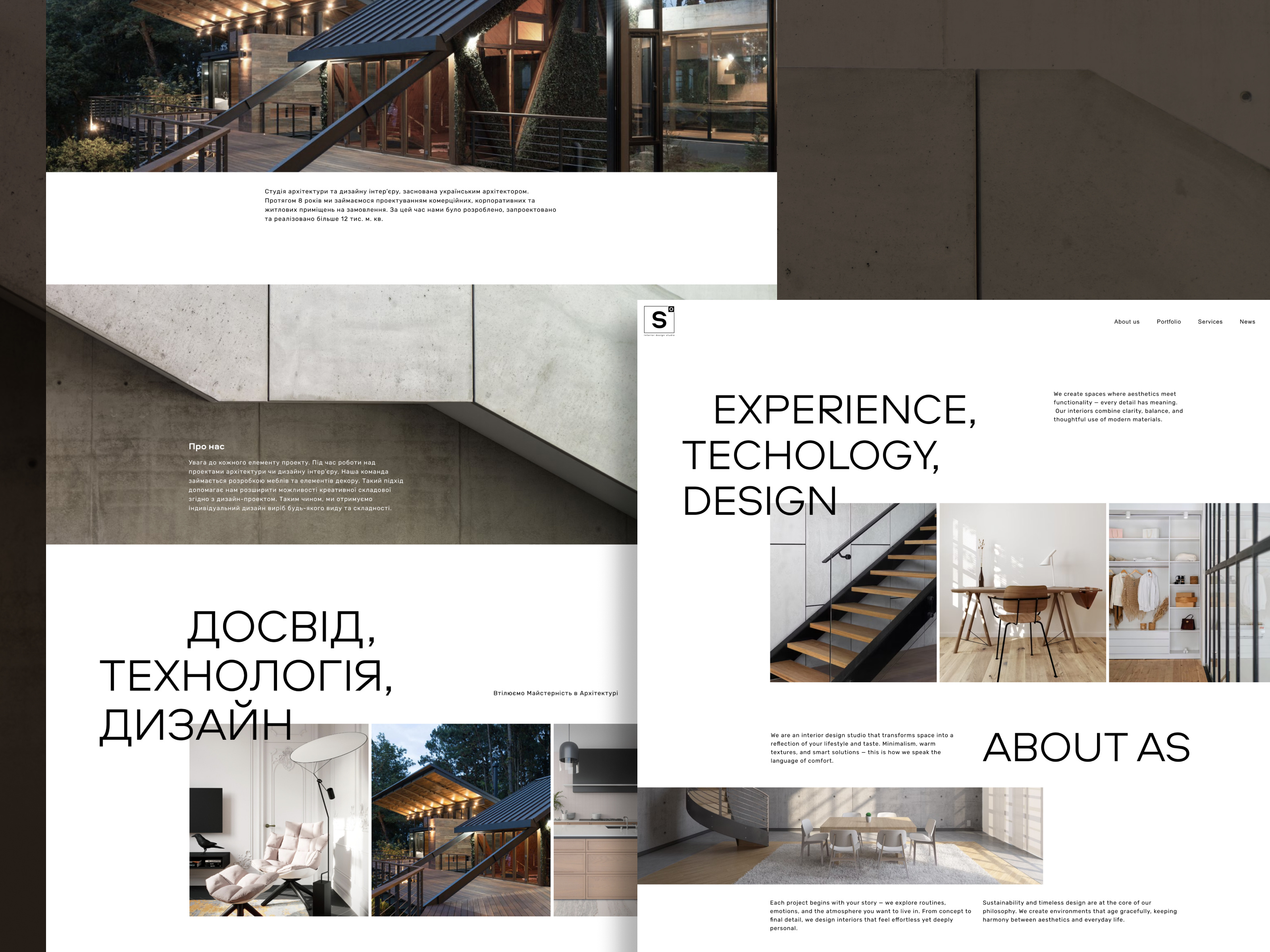 Interior Design Website Concept by Ksenia Savanchuk on Dribbble