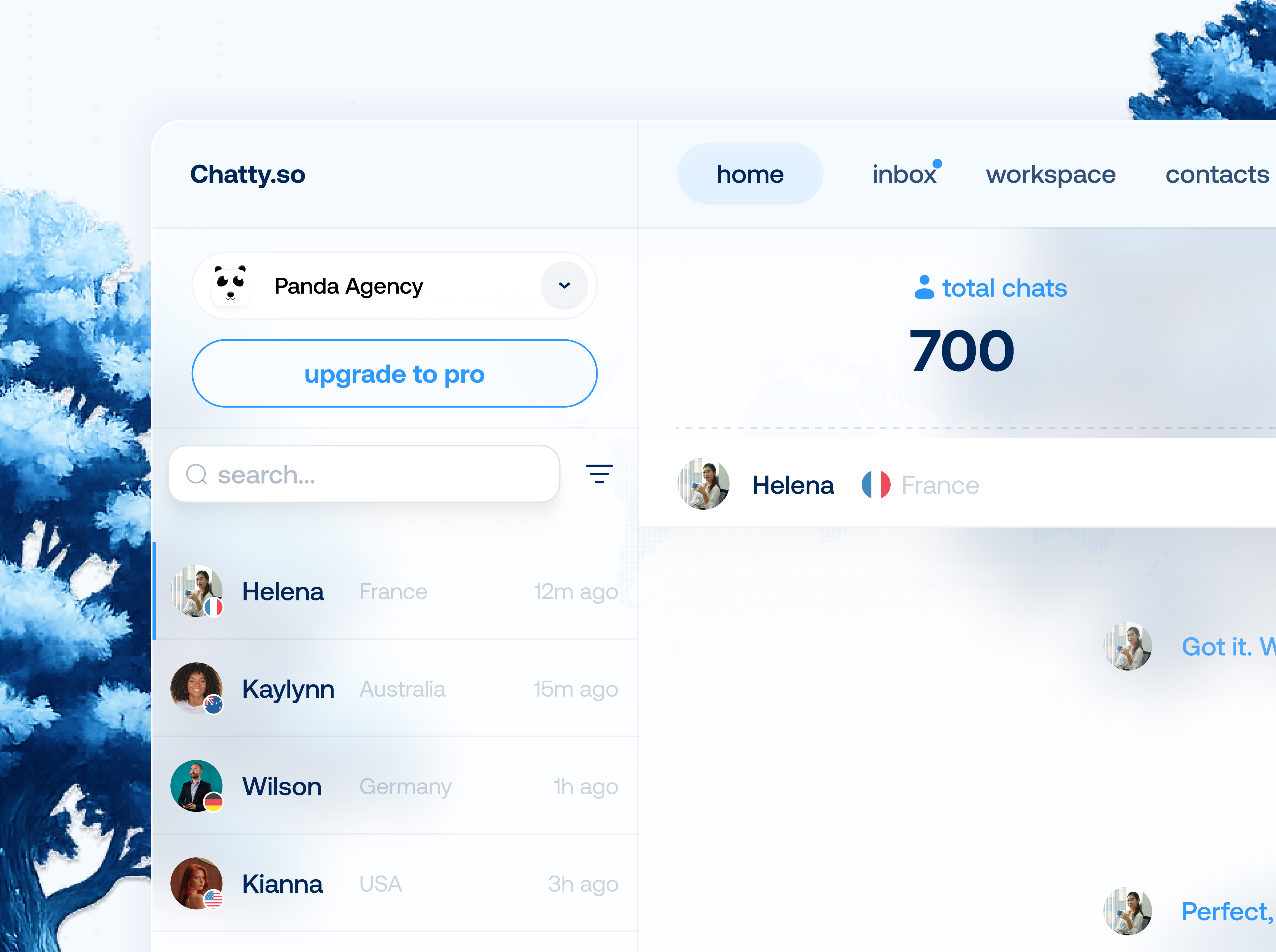 Chatty.so Dashboard + Website by Aditya on Dribbble