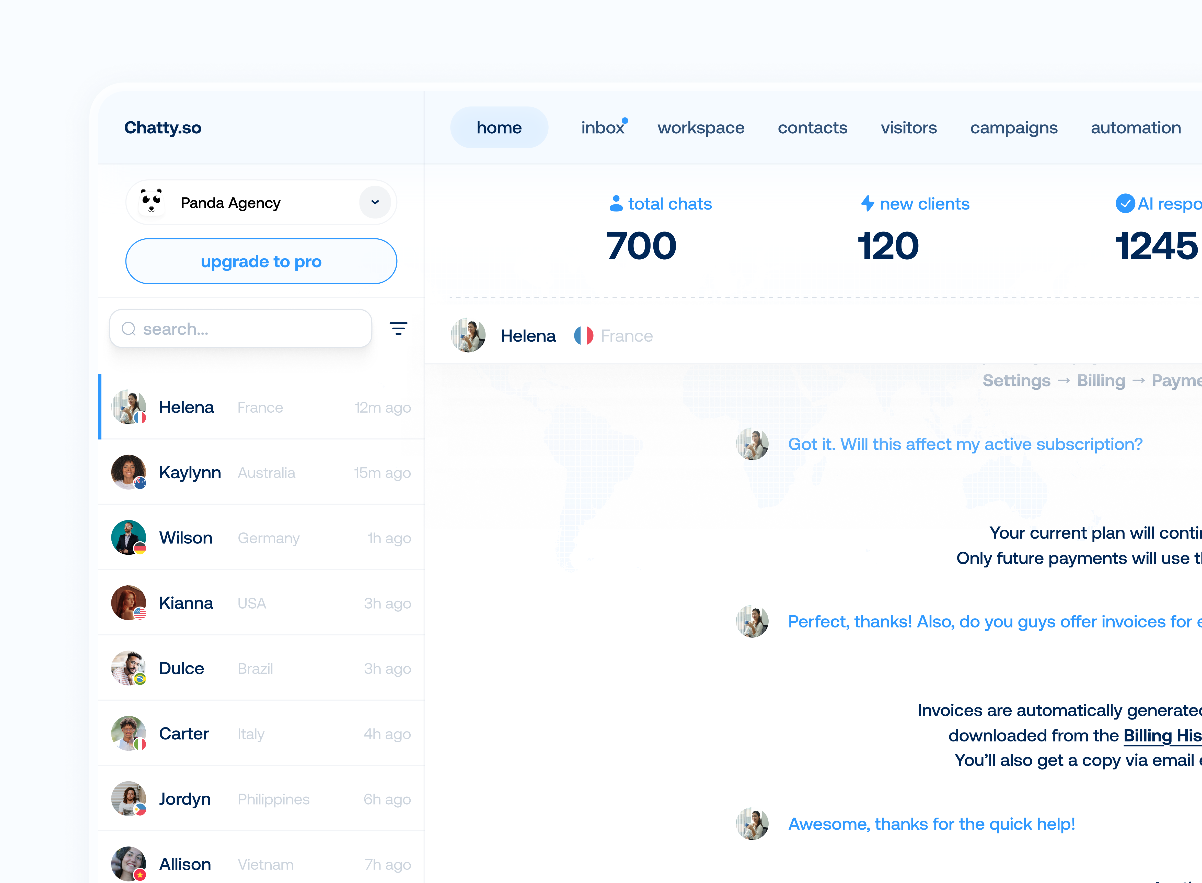 Chatty.so Dashboard + Website by Aditya on Dribbble