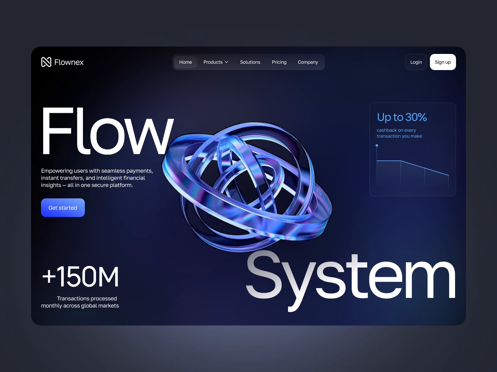 Fintech Platform Home Page Design by Kyrylo Soliar for SOLAR Digital on ...