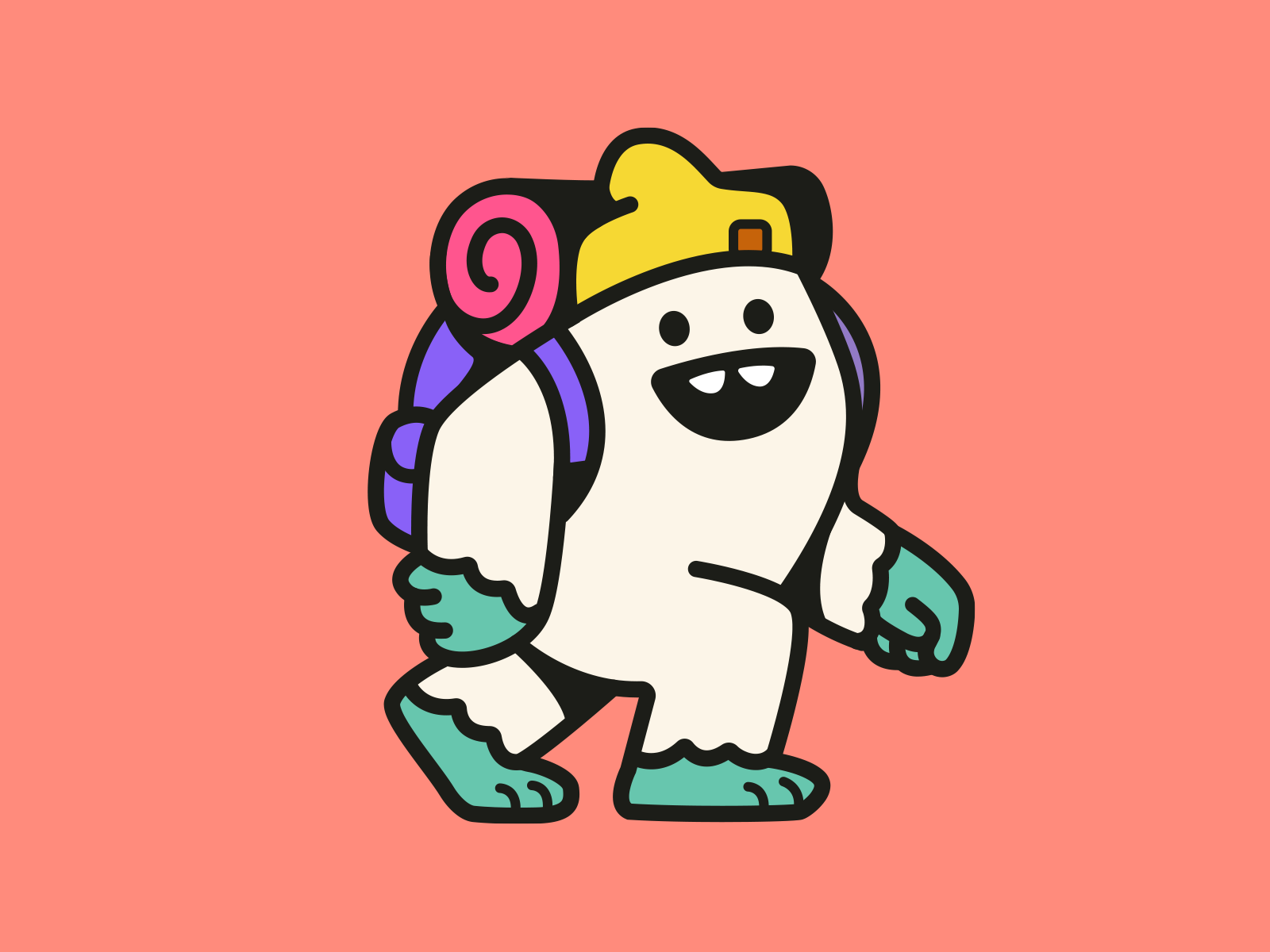 Yeti the Adventurer by Carlos Puentes | cpuentesdesign on Dribbble