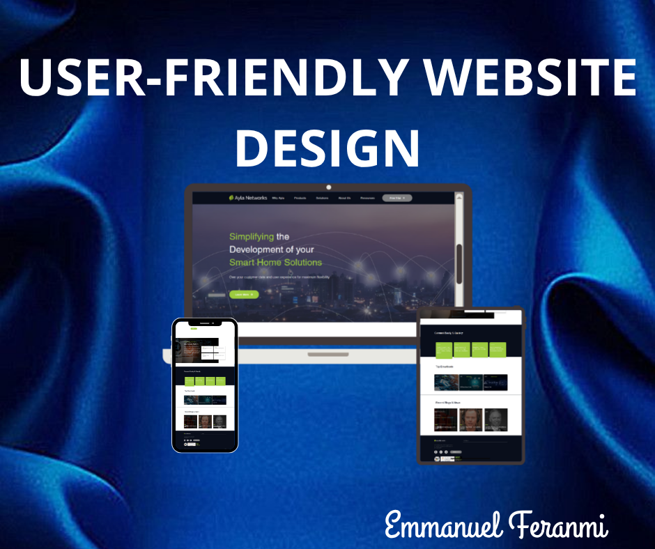 USER-FRIENDLY WEBSITE DESIGN by Emmanuel Feranmi on Dribbble