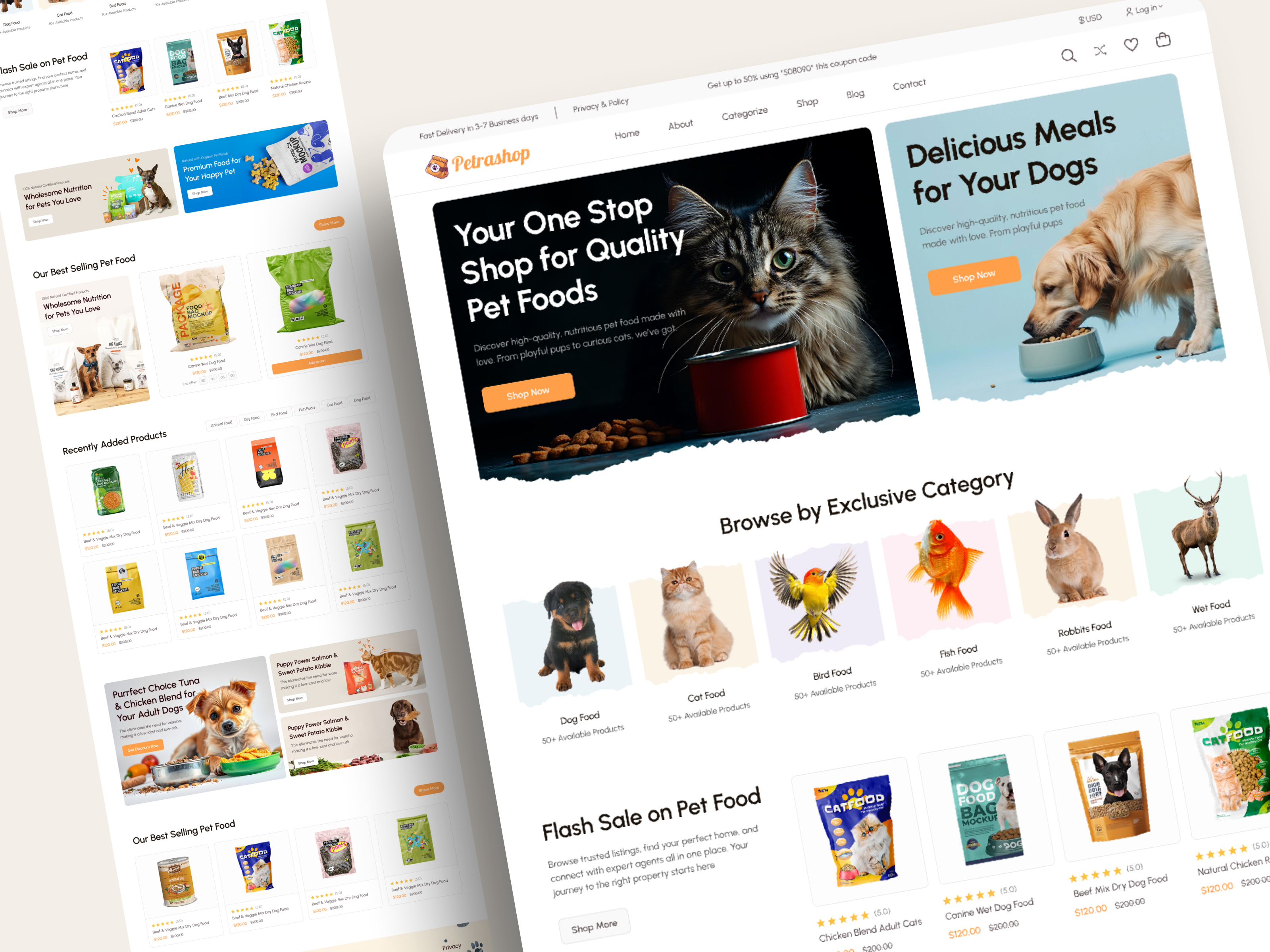 Pet Shop eCommerce Website by Abdur Razzak 🏅 on Dribbble