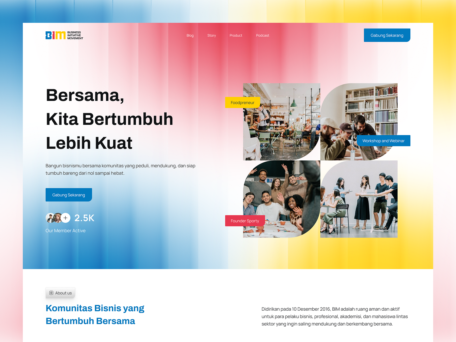 BIM - Community Growth Platform by Rico Iksan on Dribbble