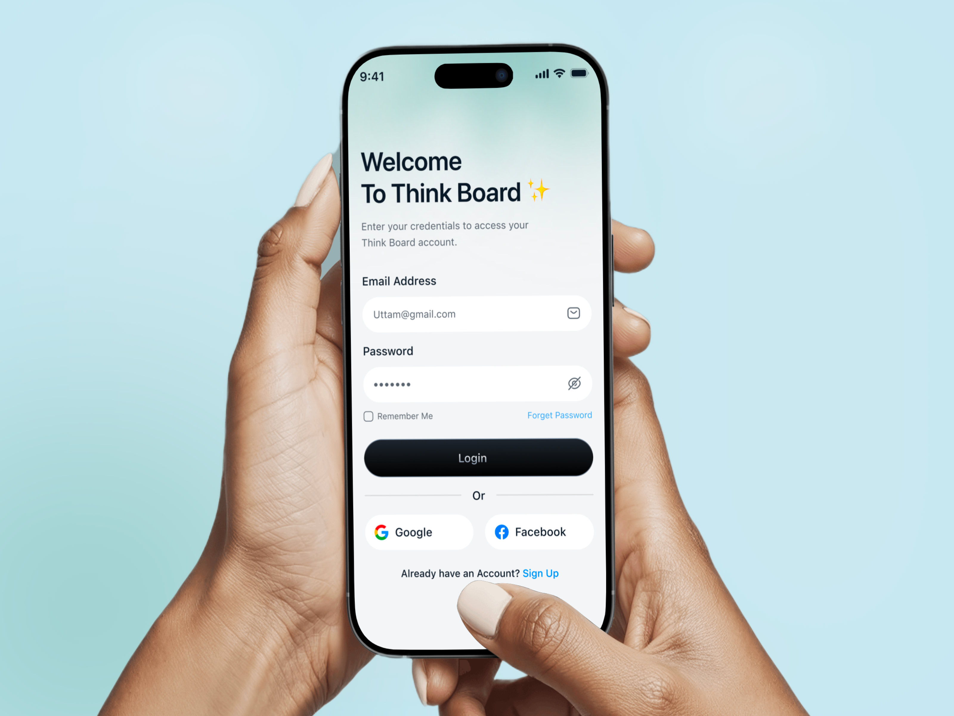 Modern Sign In & Sign Up - UI Screen by Uttam Das on Dribbble