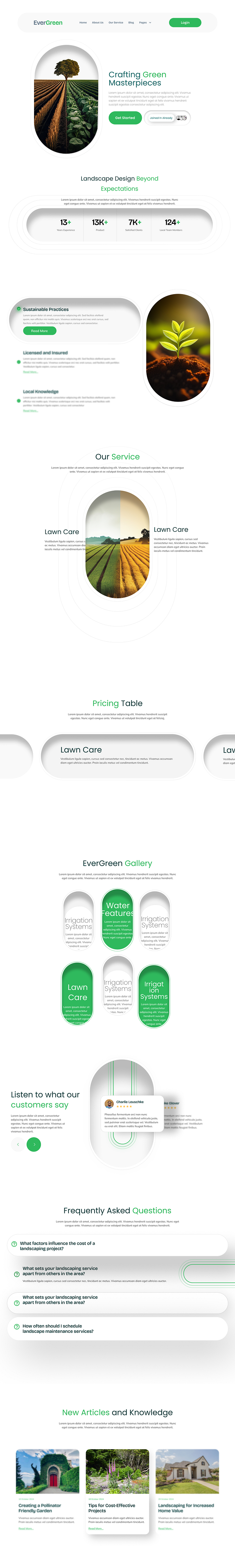 Website Design for EverGreen by Temis on Dribbble