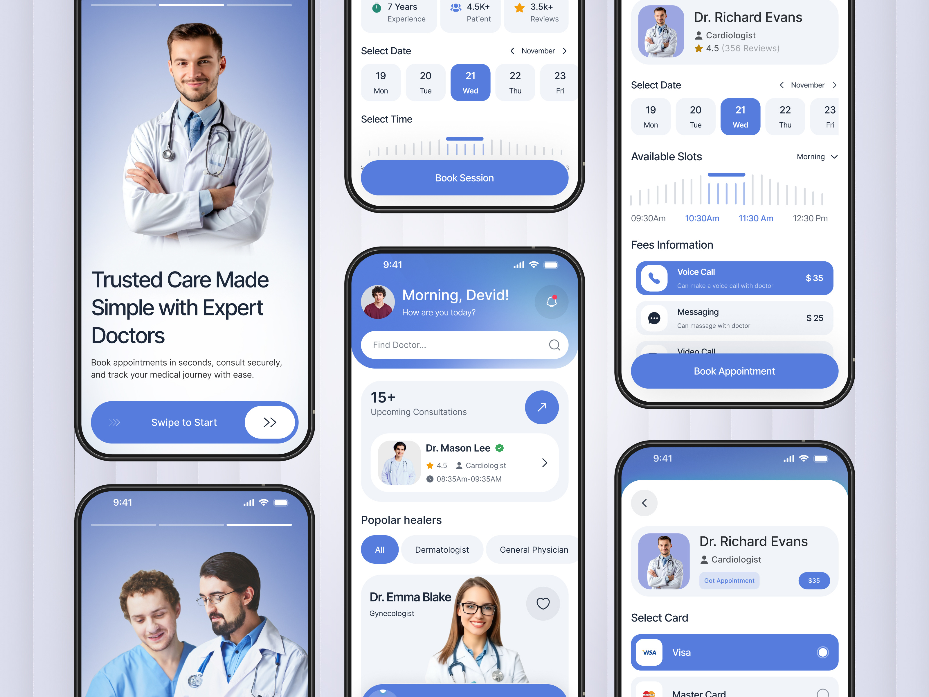 Doctor Appointment App by Oripio on Dribbble