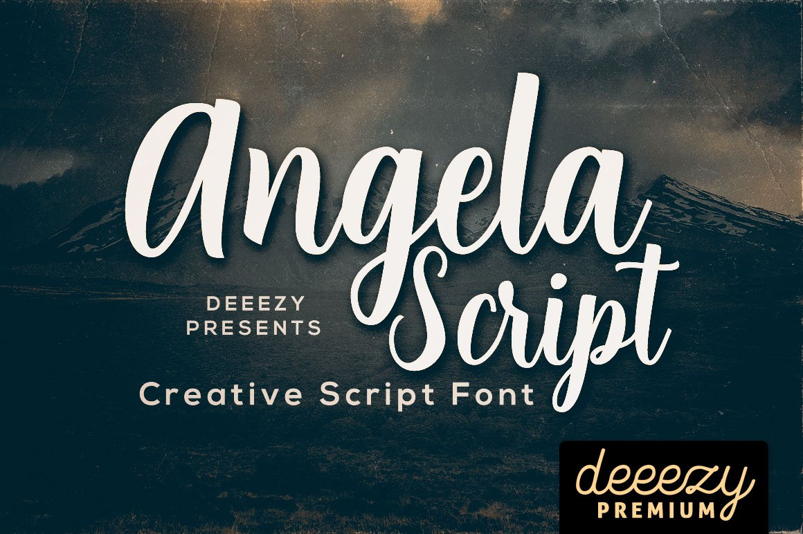 Angela Script Font by James Brown on Dribbble