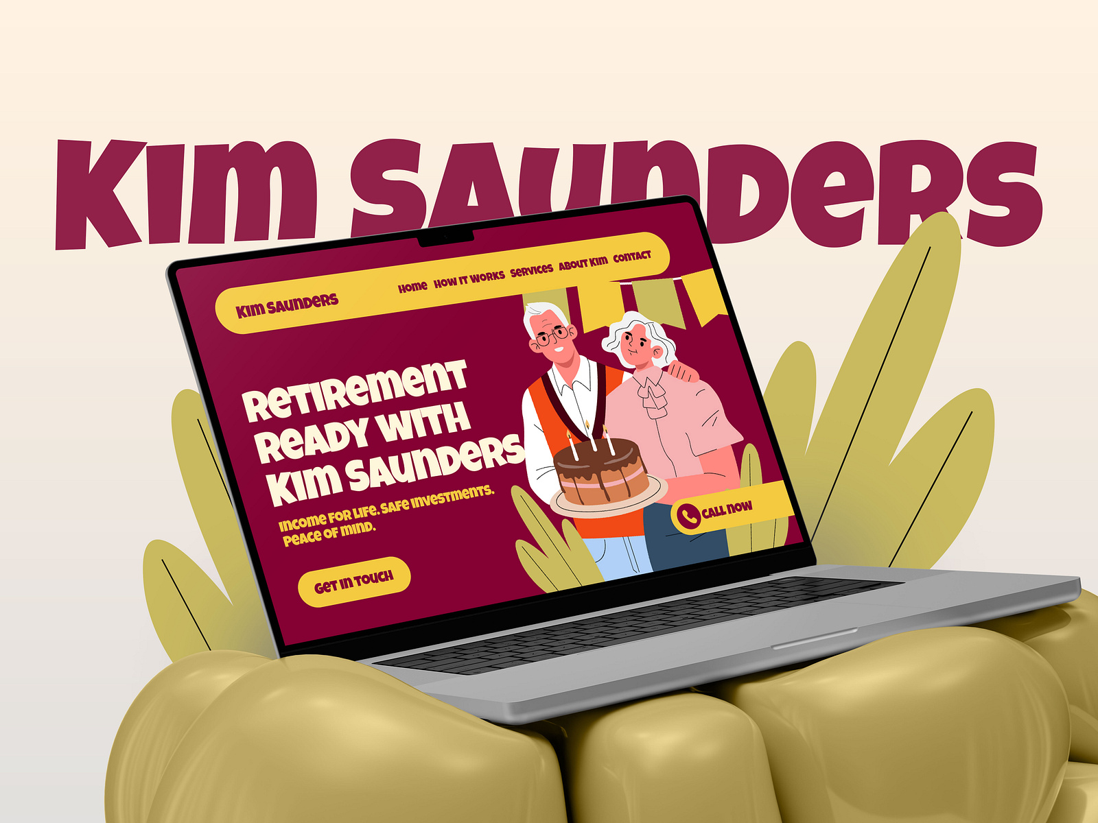 Kim Saunders Website UI Design by Goutam Biswas on Dribbble