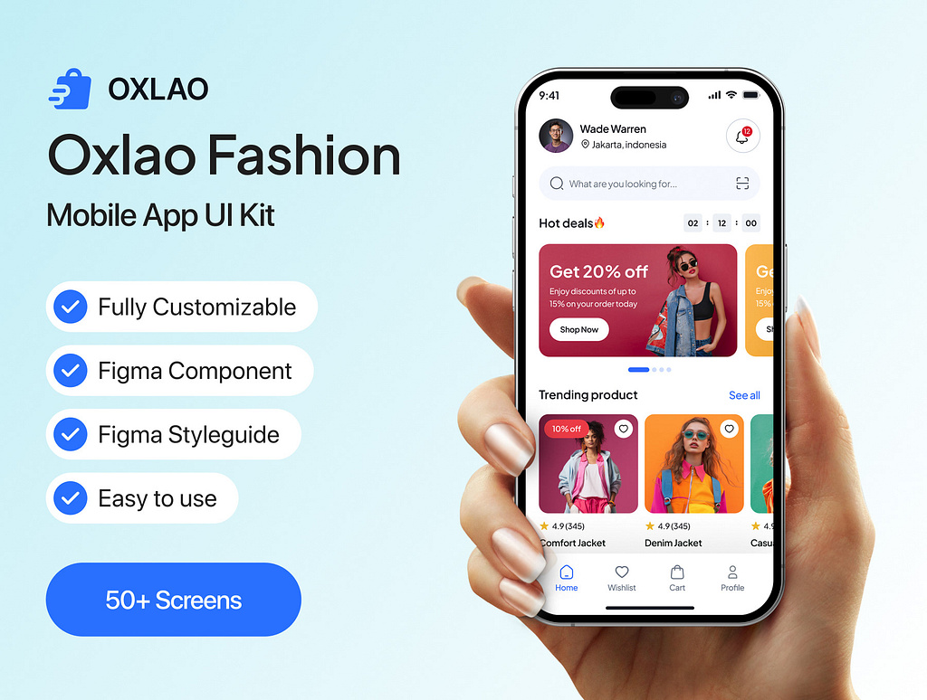 Oxlao Fashion Mobile App Kit by Oxlao inc on Dribbble