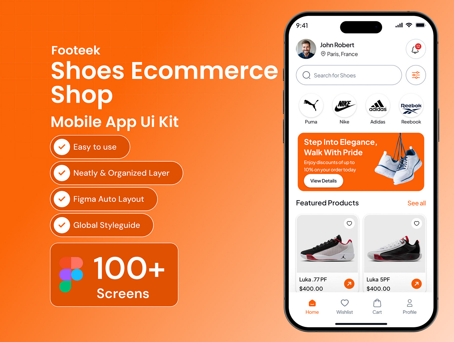 Footeek Shoes Ecommerce Shop App Ui Kit by Oxlao inc on Dribbble