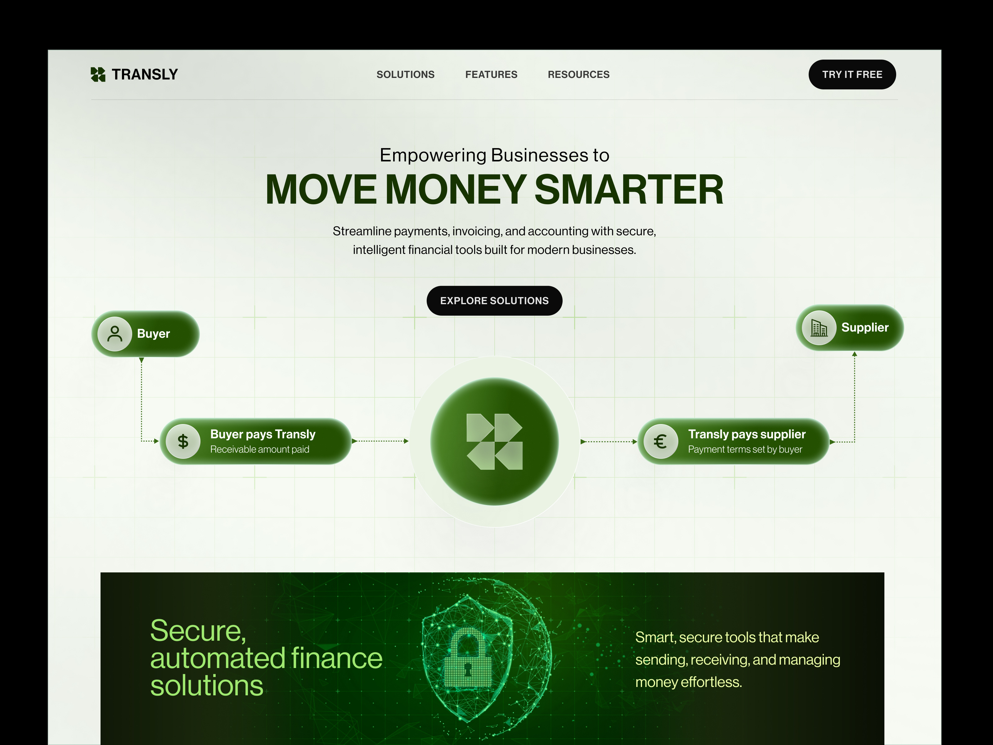 Transly - Fintech Website Design for B2B Payments by Bikash Chandra on ...
