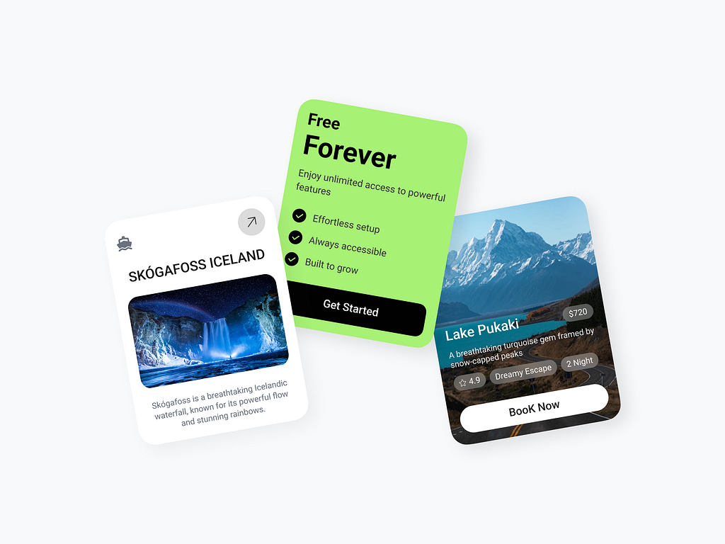 UI Card Design by Designfilo on Dribbble