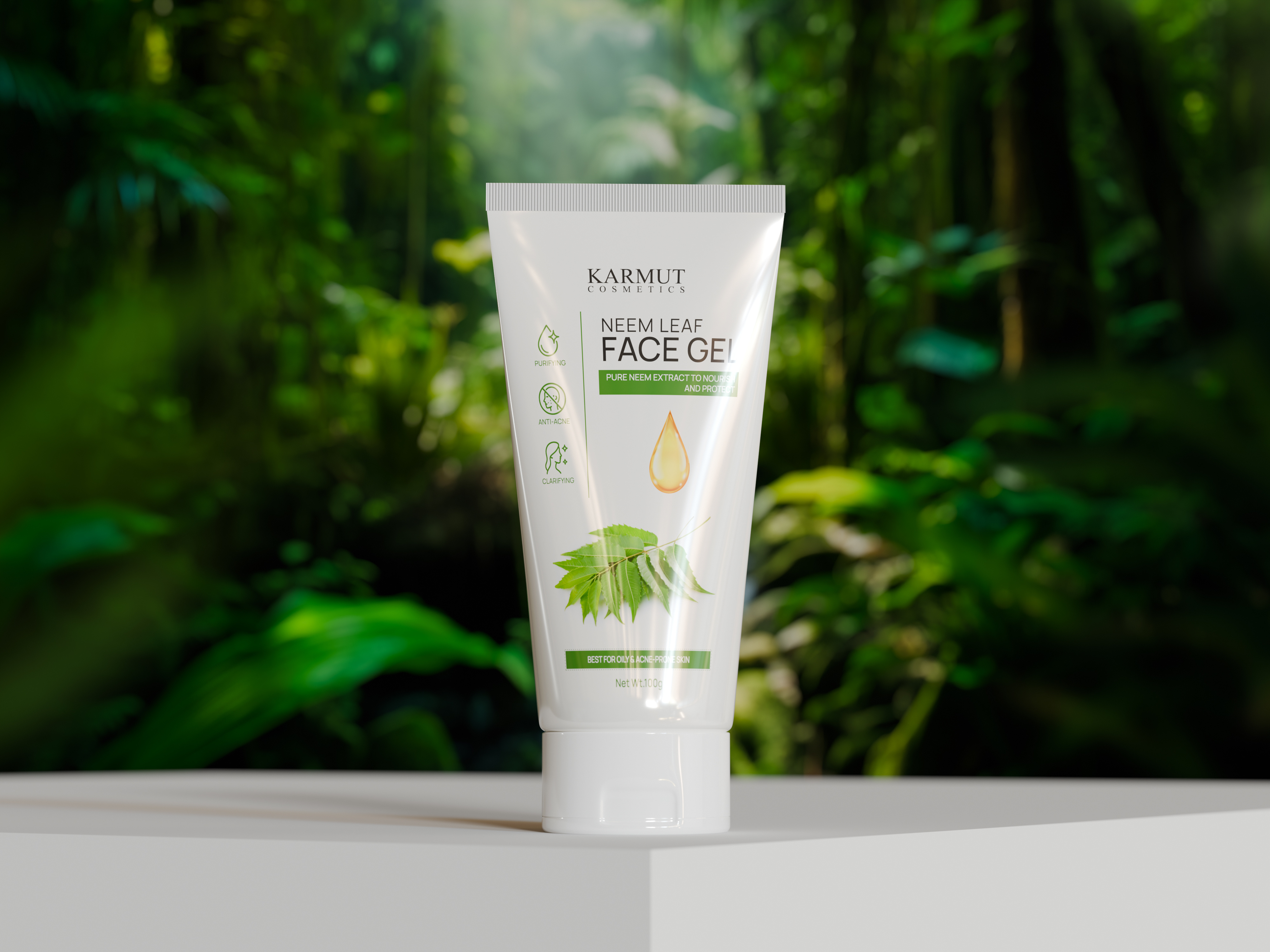Neem Leaf Face Gel Tube Label Design by Jahidul Islam on Dribbble