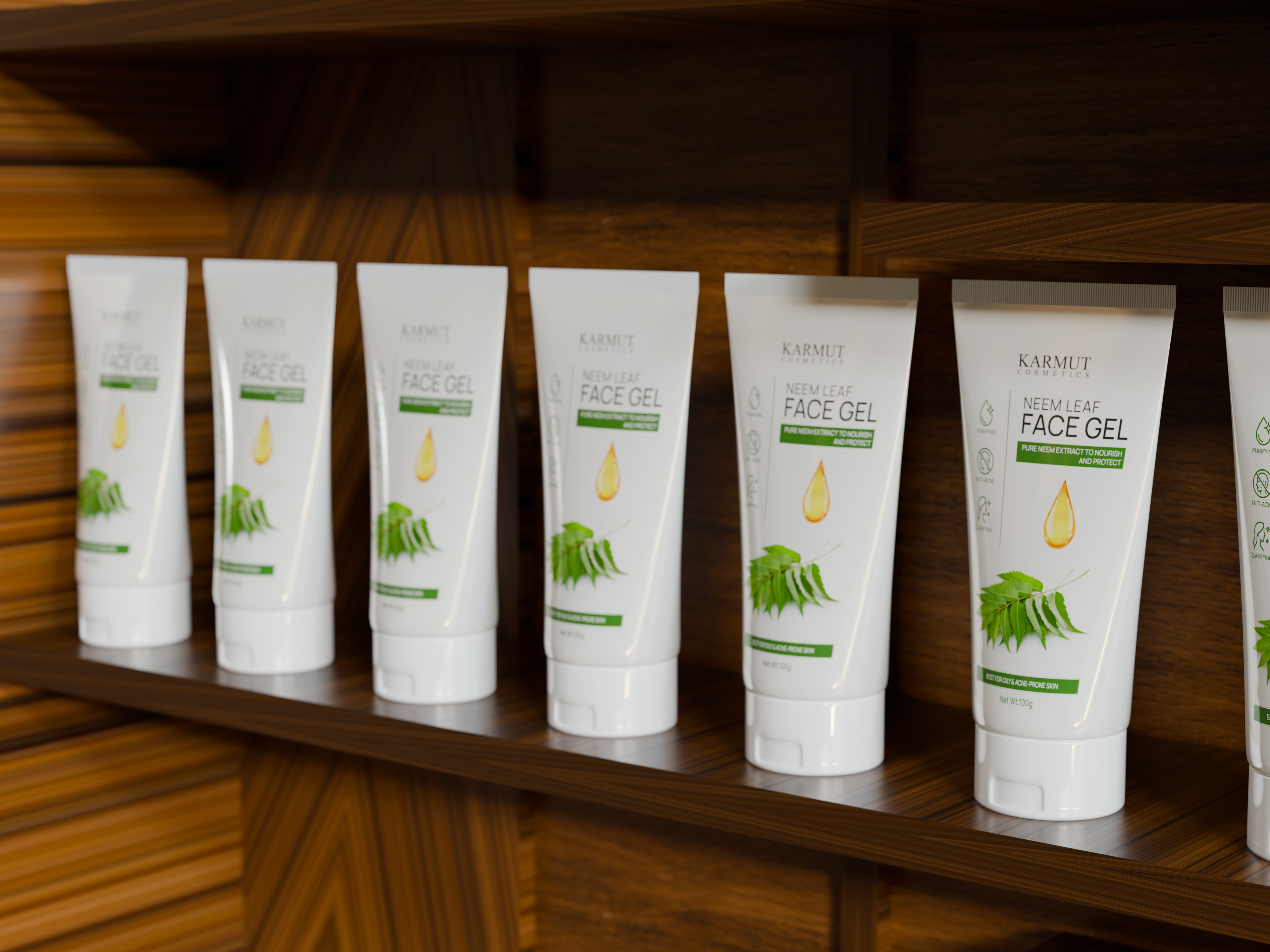 Neem Leaf Face Gel Tube Label Design by Jahidul Islam on Dribbble