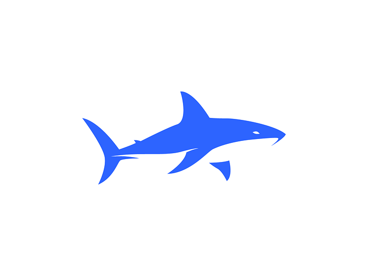Blue Shark Logo by Indra Oktafiyanto on Dribbble