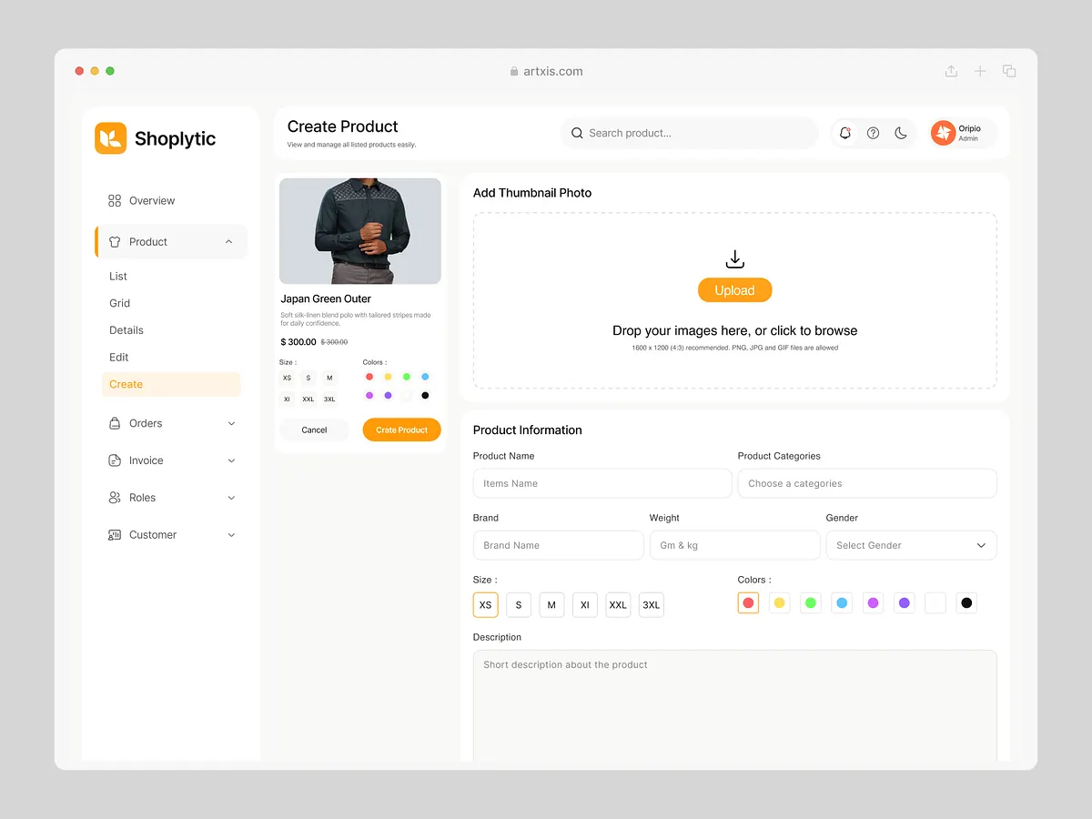 Browse thousands of Product Creation Form images for design inspiration ...