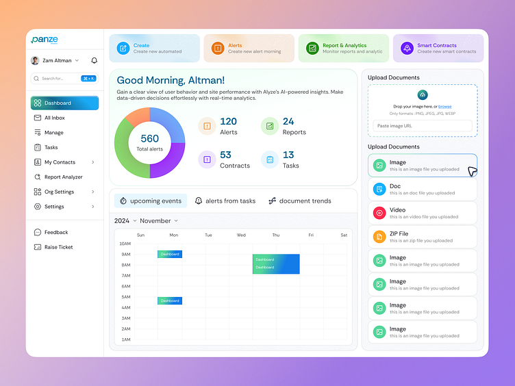 CRM Dashboard UI/UX Design by Mahmudul Hasan Manik for Panze - UX ...