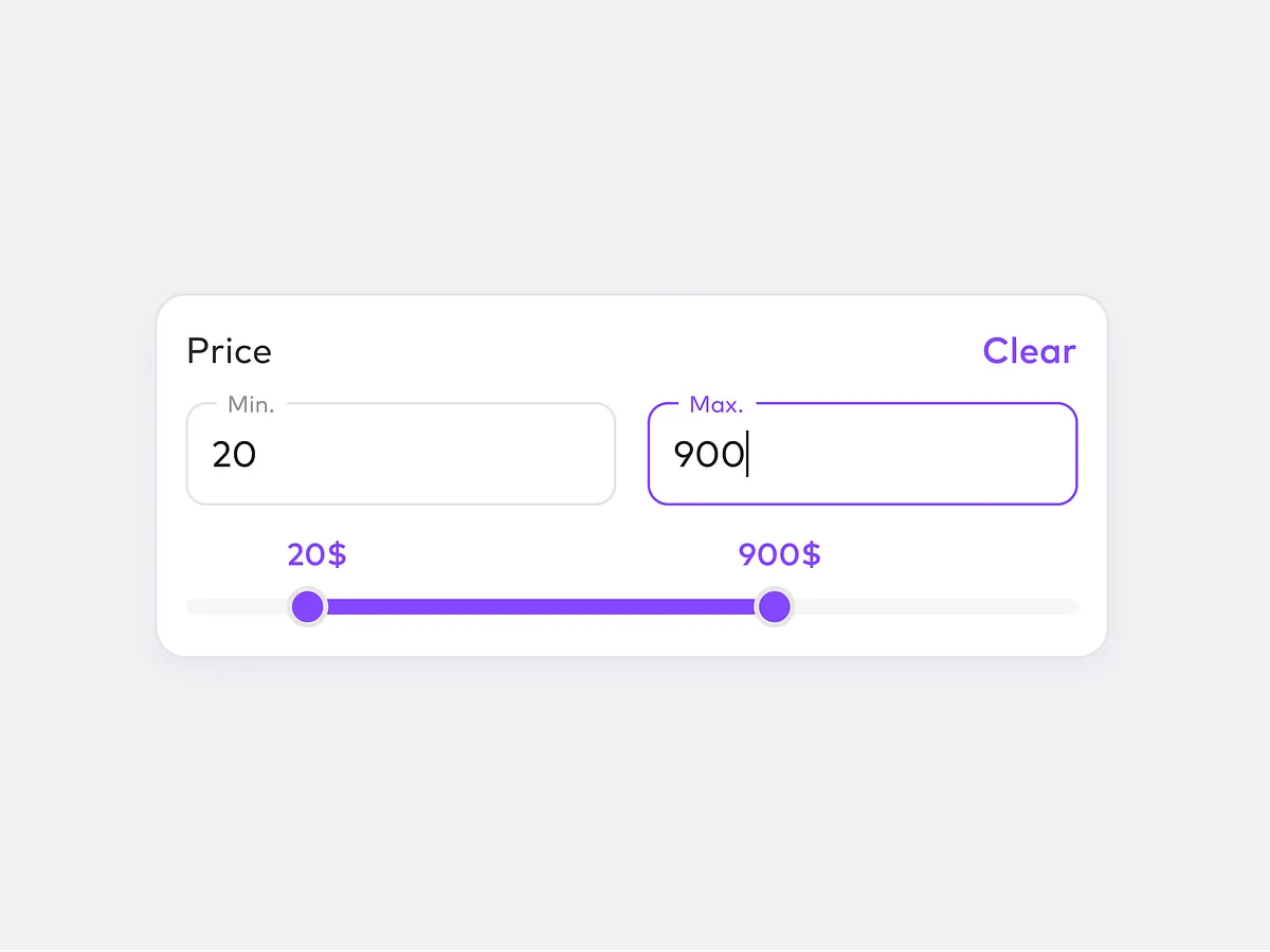 Browse thousands of Price Range images for design inspiration | Dribbble